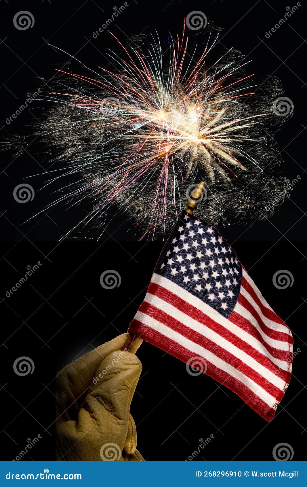 Fourth of July and Fireworks Stock Photo - Image of explosion, majestic ...