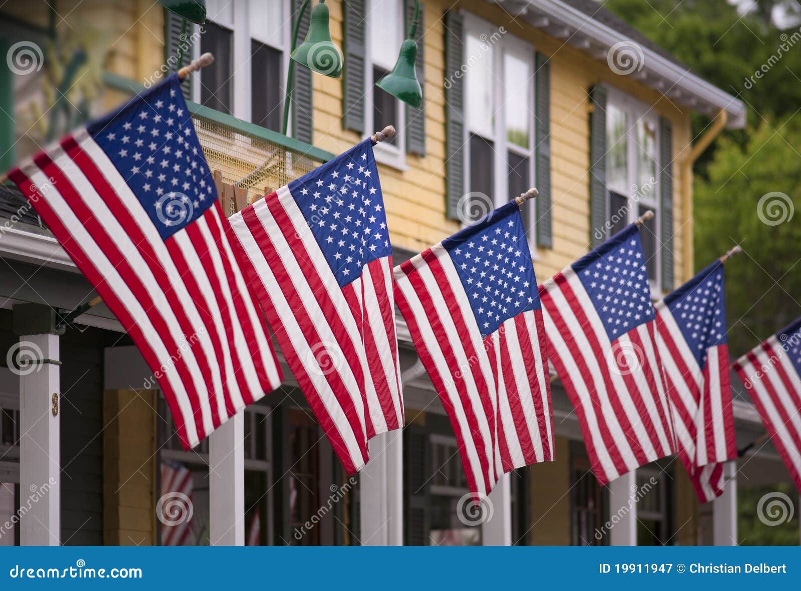 Fourth of July flags stock image. Image of july, flags - 19911947