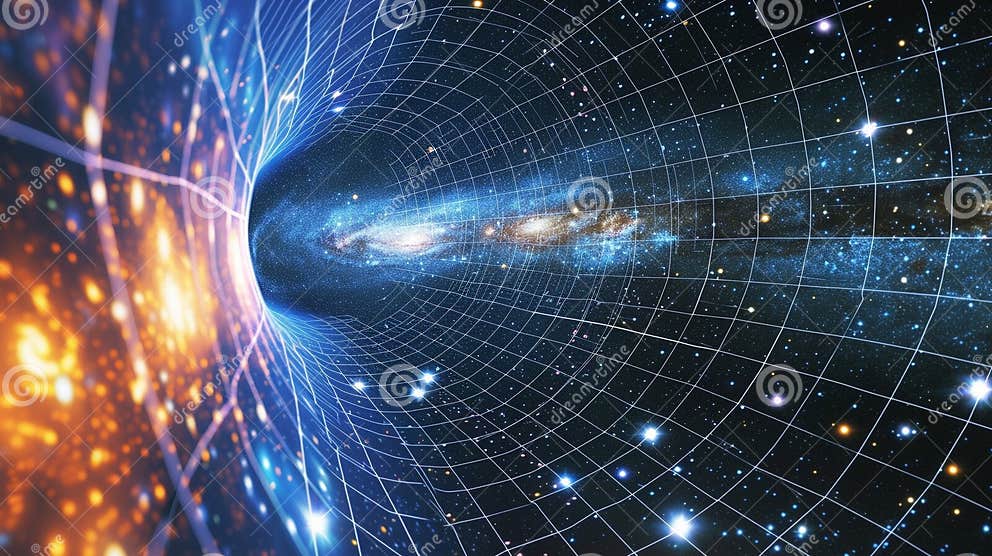 The Fourth Measure of the Spatial Dimension. a Wormhole in Space Stock ...