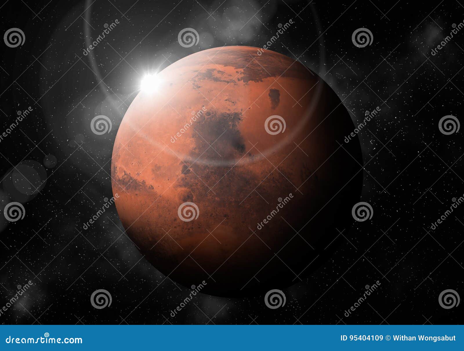 Fourth Planet from the Sun is Mars ,Solar System Planetarium Stock ...
