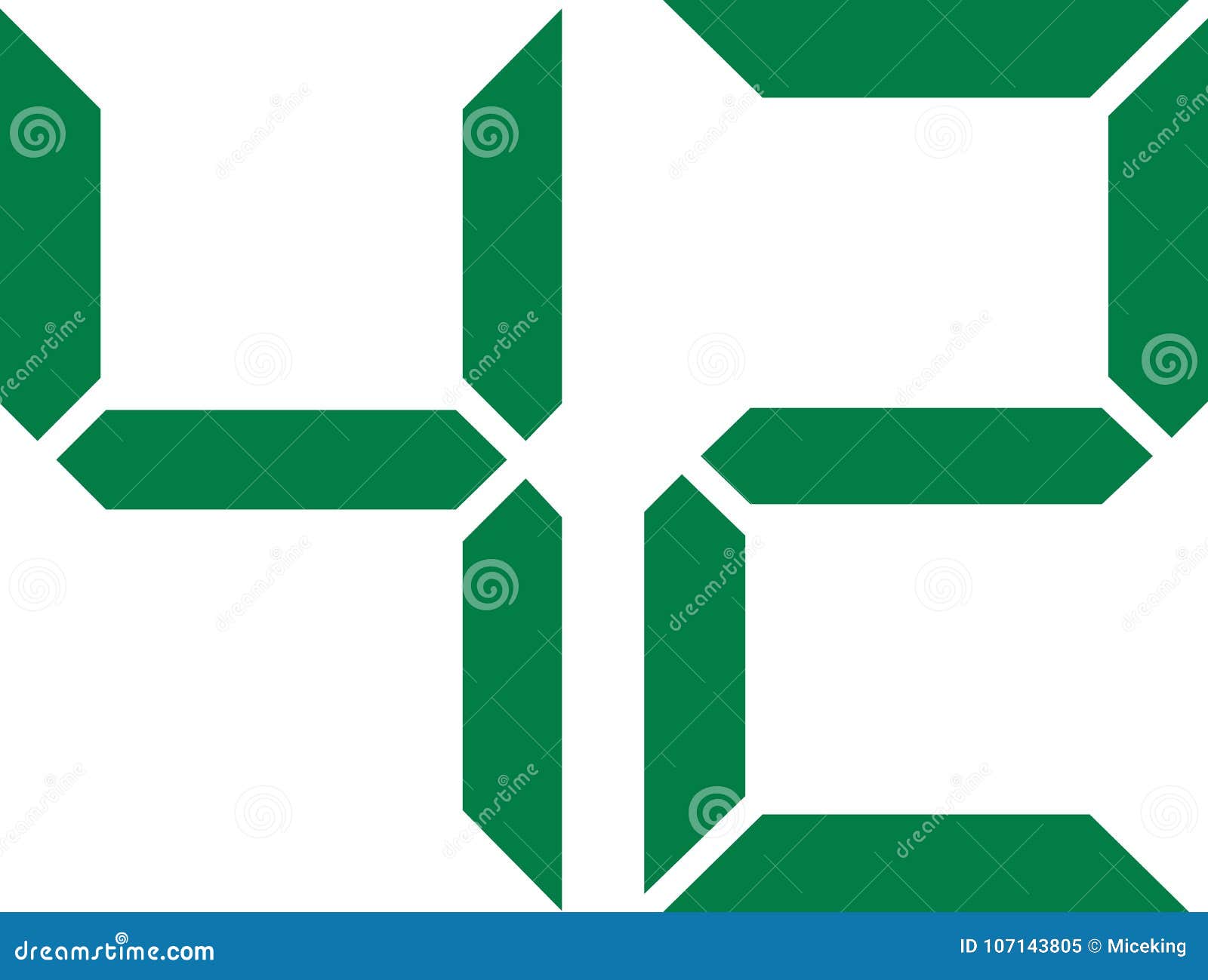 Fourty-two Digital Number 42 Stock Vector - Illustration of digit ... Fourty-two Digital Number 42 Stock Vector - Illustration of digit ...
