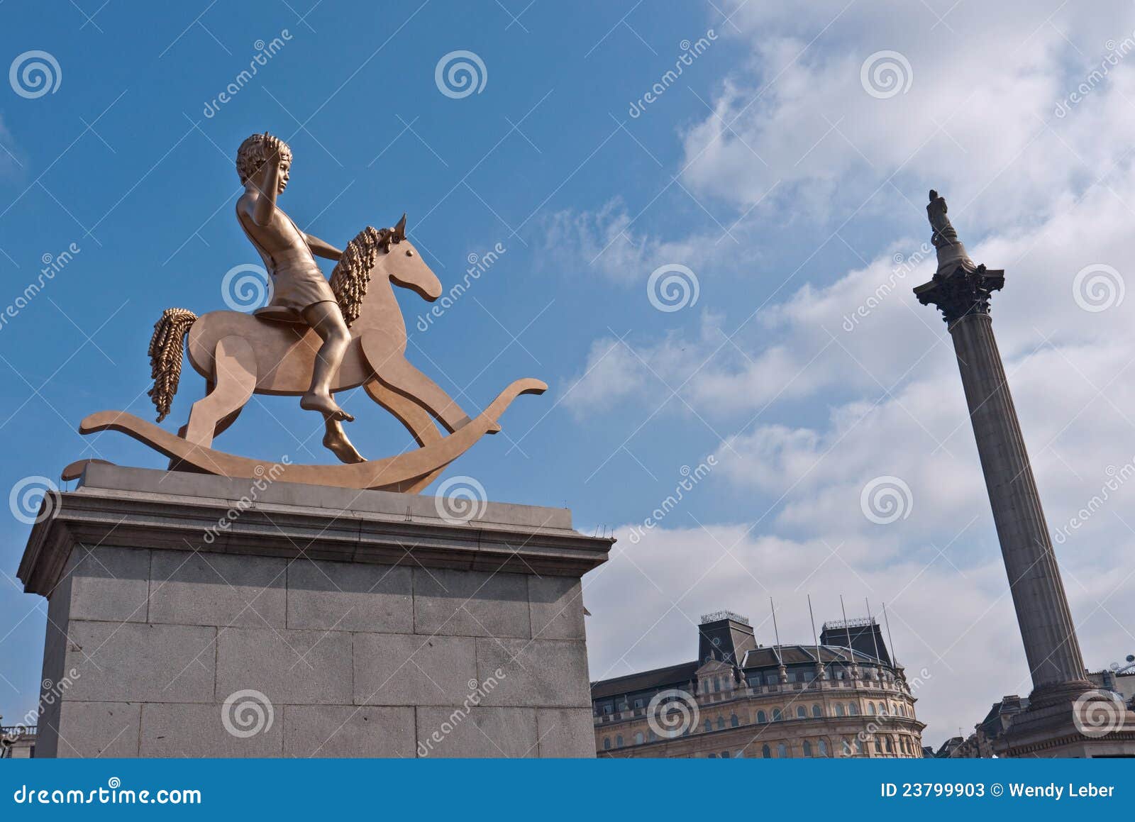 Fouth Plinth Trafalgar Square Editorial Stock Photo - Image of ...