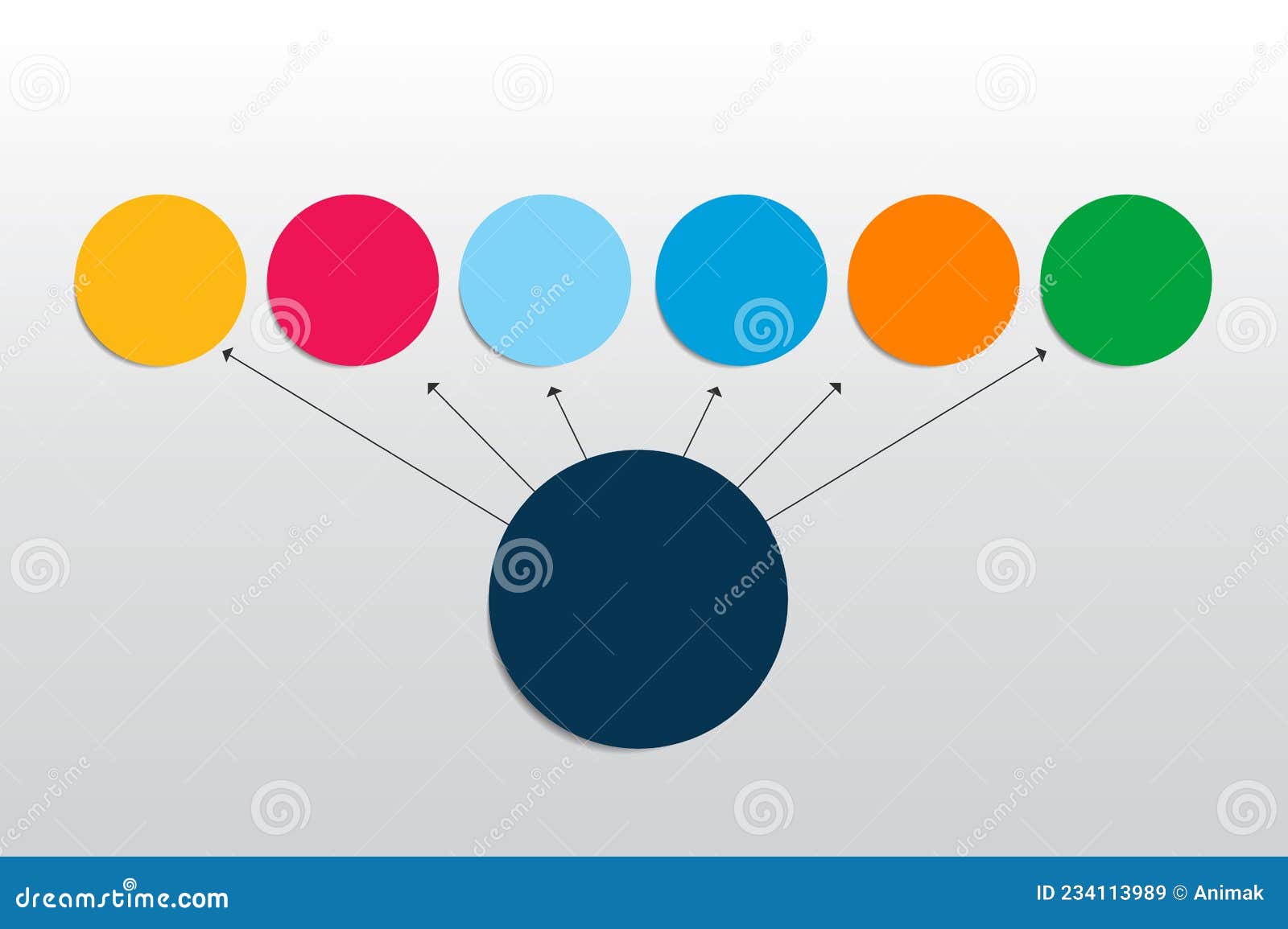 Fowchart. Colored Shadows Scheme Stock Vector - Illustration of modern ...