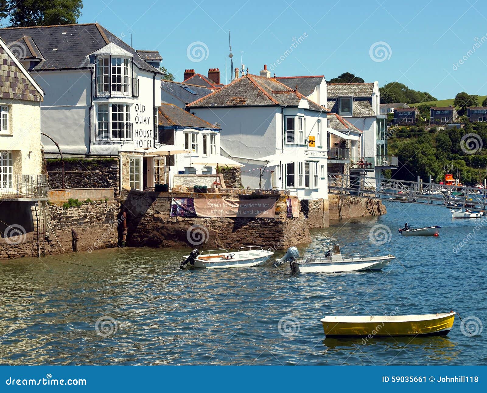 Fowey, Cornwall. editorial photo. Image of hotels, editorial - 59035661
