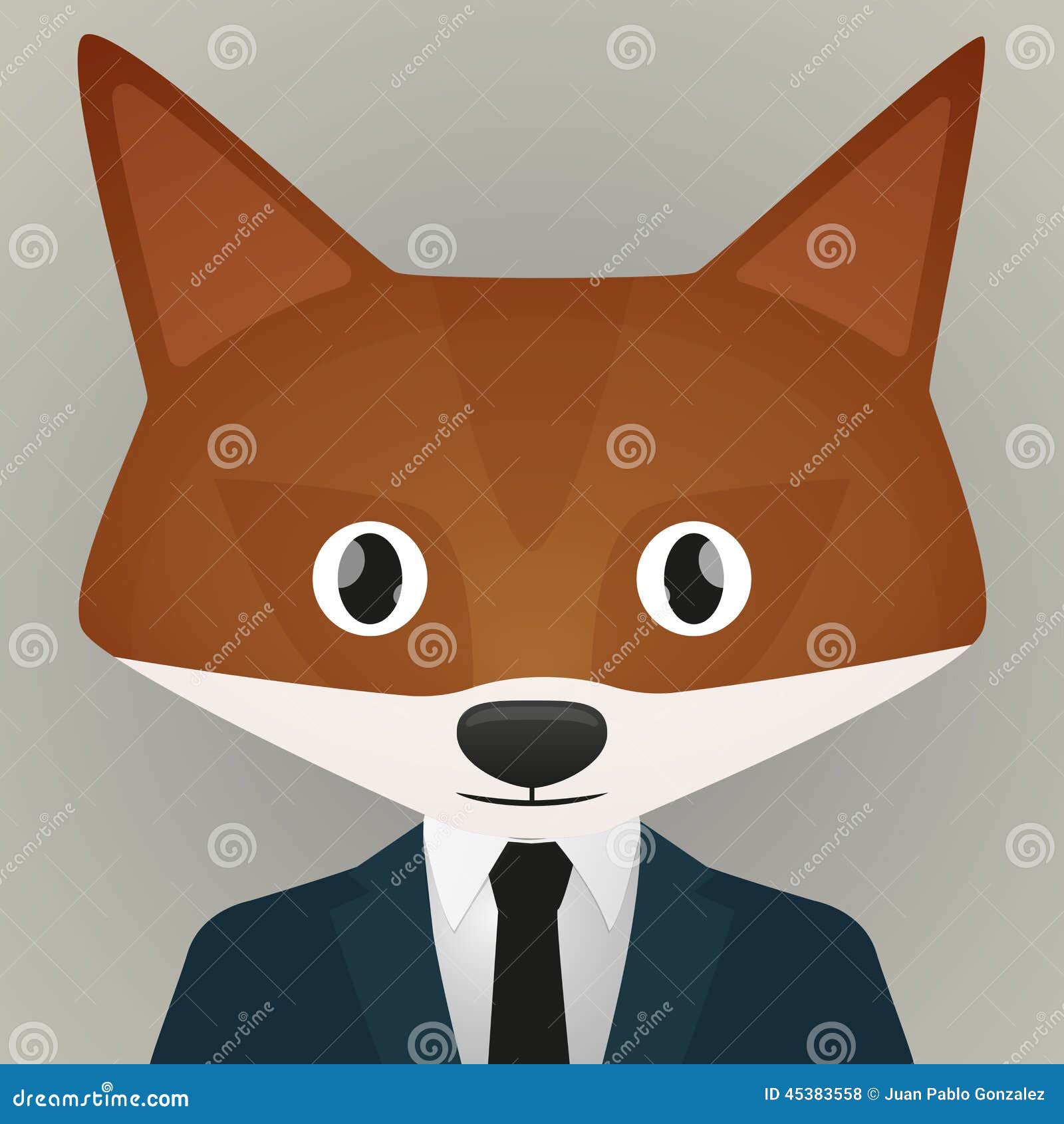 Fox avatar stock illustration. Illustration of foxy, animal - 45383558