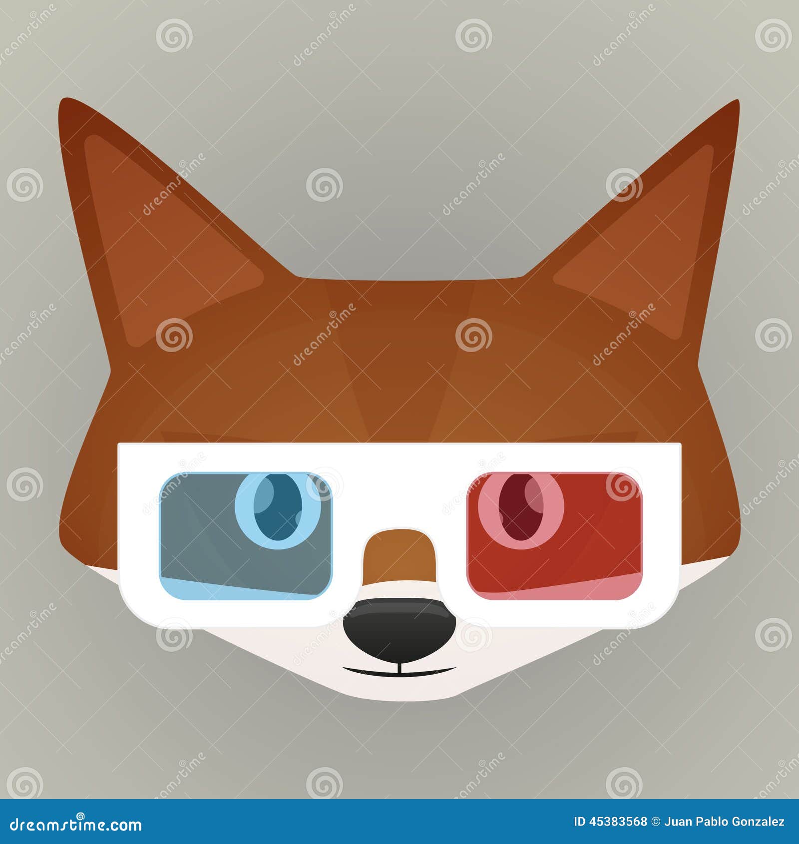 Fox avatar stock illustration. Illustration of nature - 45383568