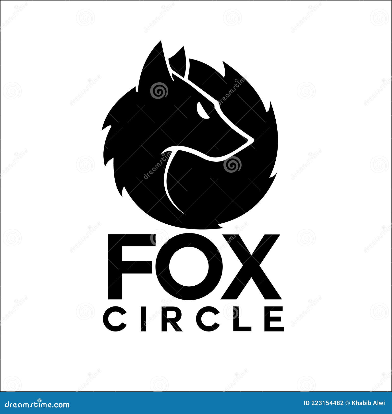 FOX circle exclusive logo stock vector. Illustration of power - 223154482