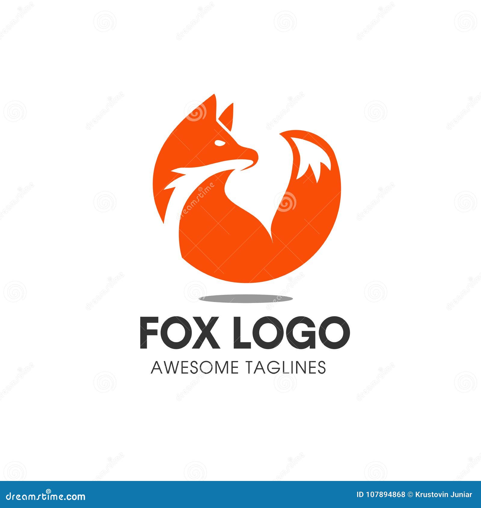Fox Circle Symbol Logo Vector Stock Vector - Illustration of character ...