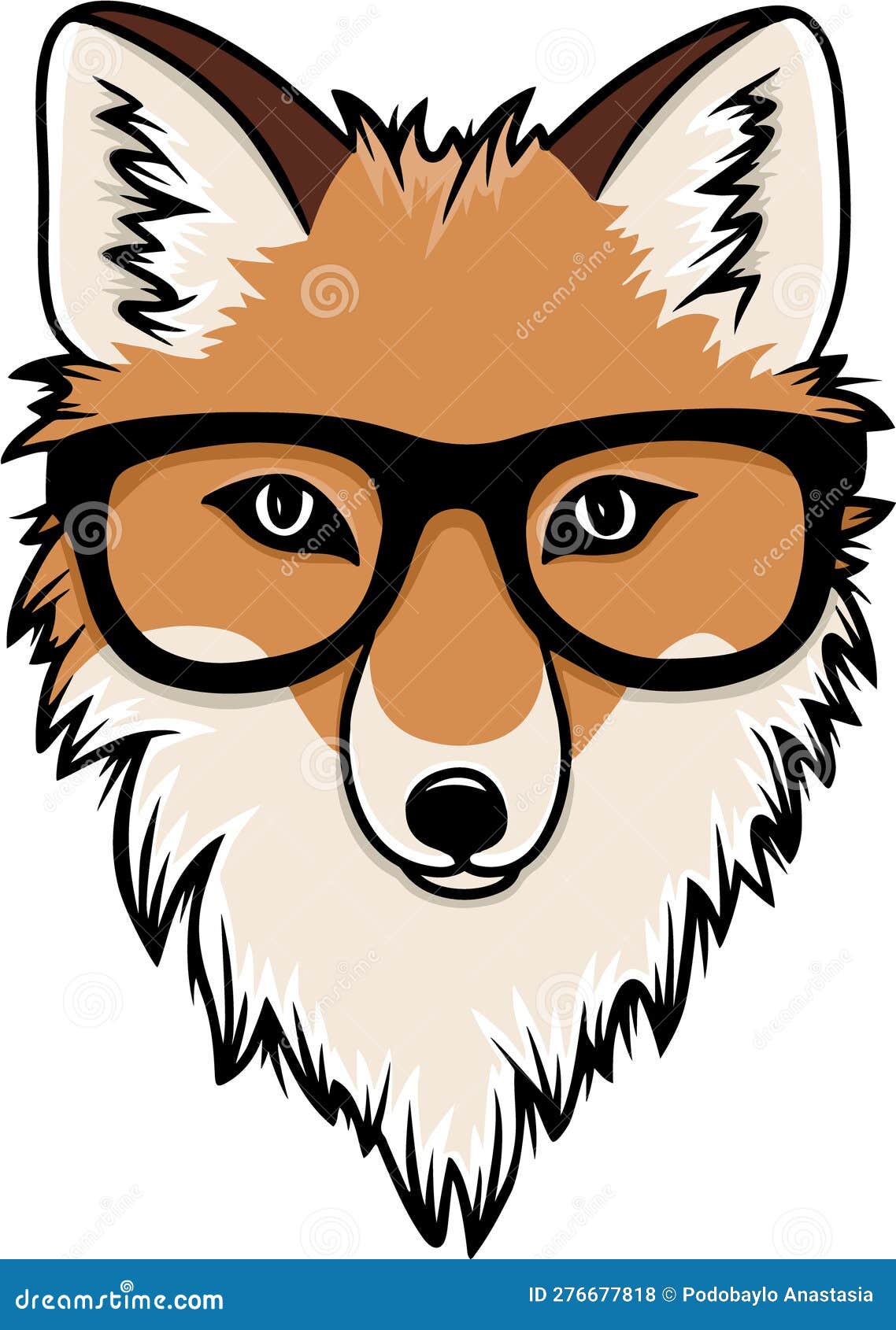 Fox clipart vector stock vector. Illustration of clipart - 276677818