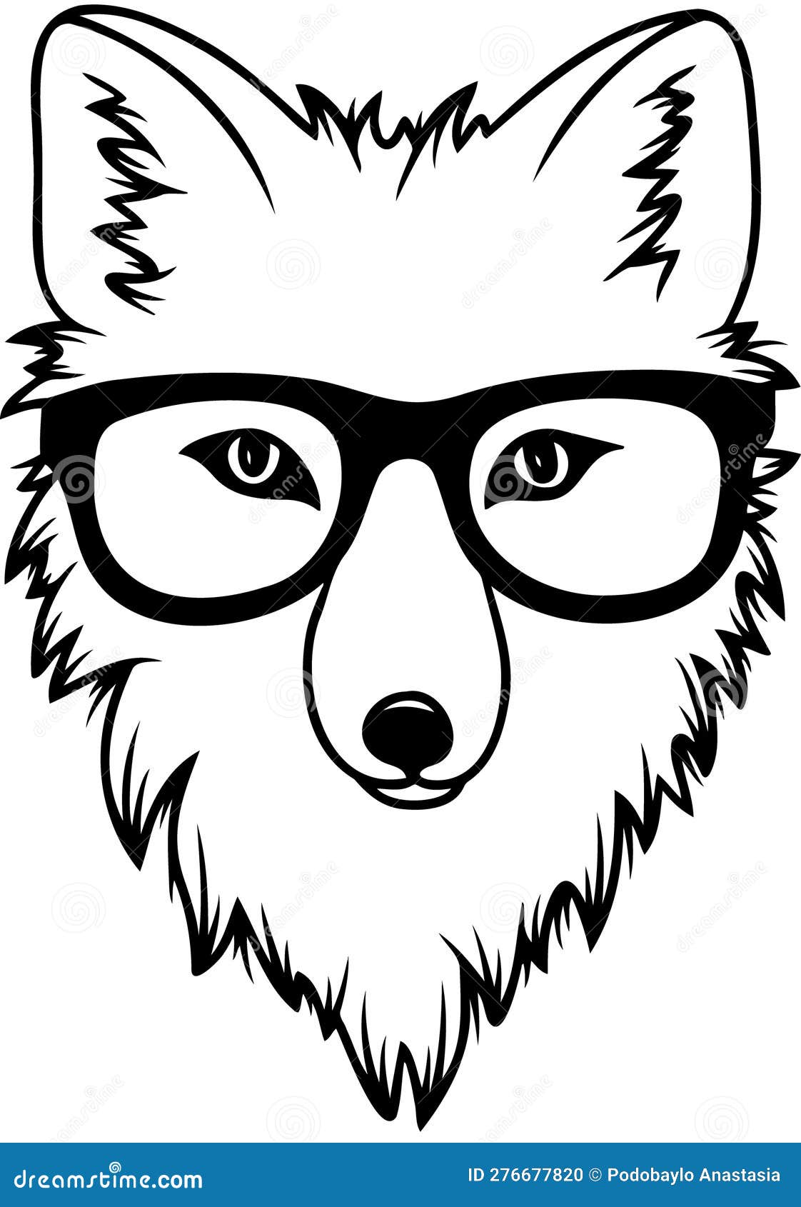 Fox clipart vector stock illustration. Illustration of clipart - 276677820