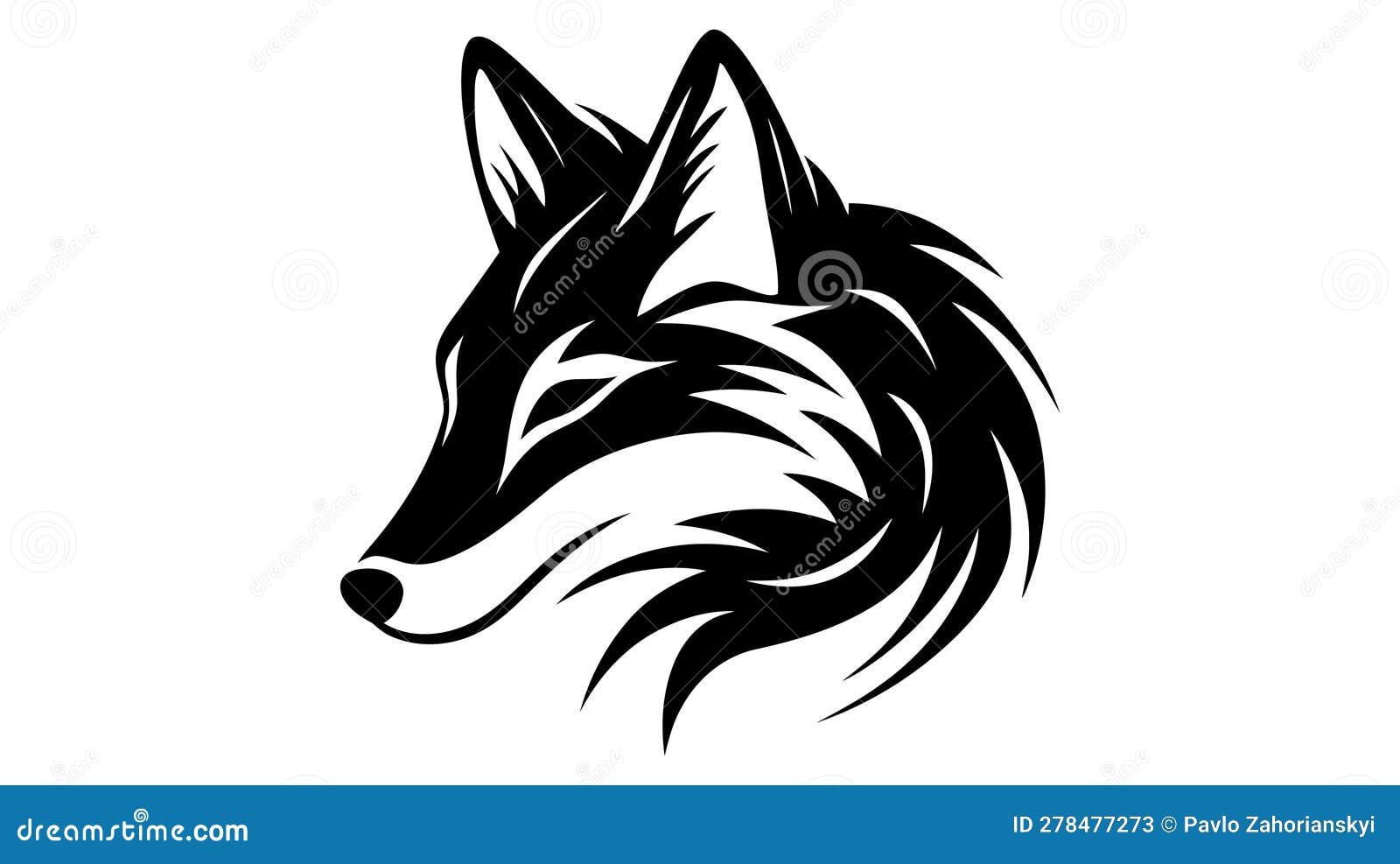 Fox Creative Logo Vector. Fox Icon on White Background Stock Image ...