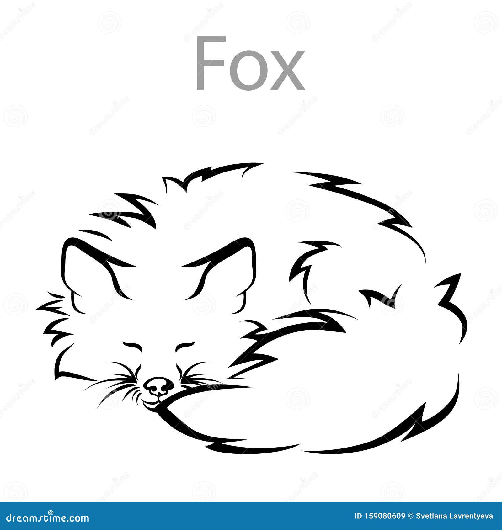 Fox, Element for Design, Print. Vector Illustration Stock Vector ...