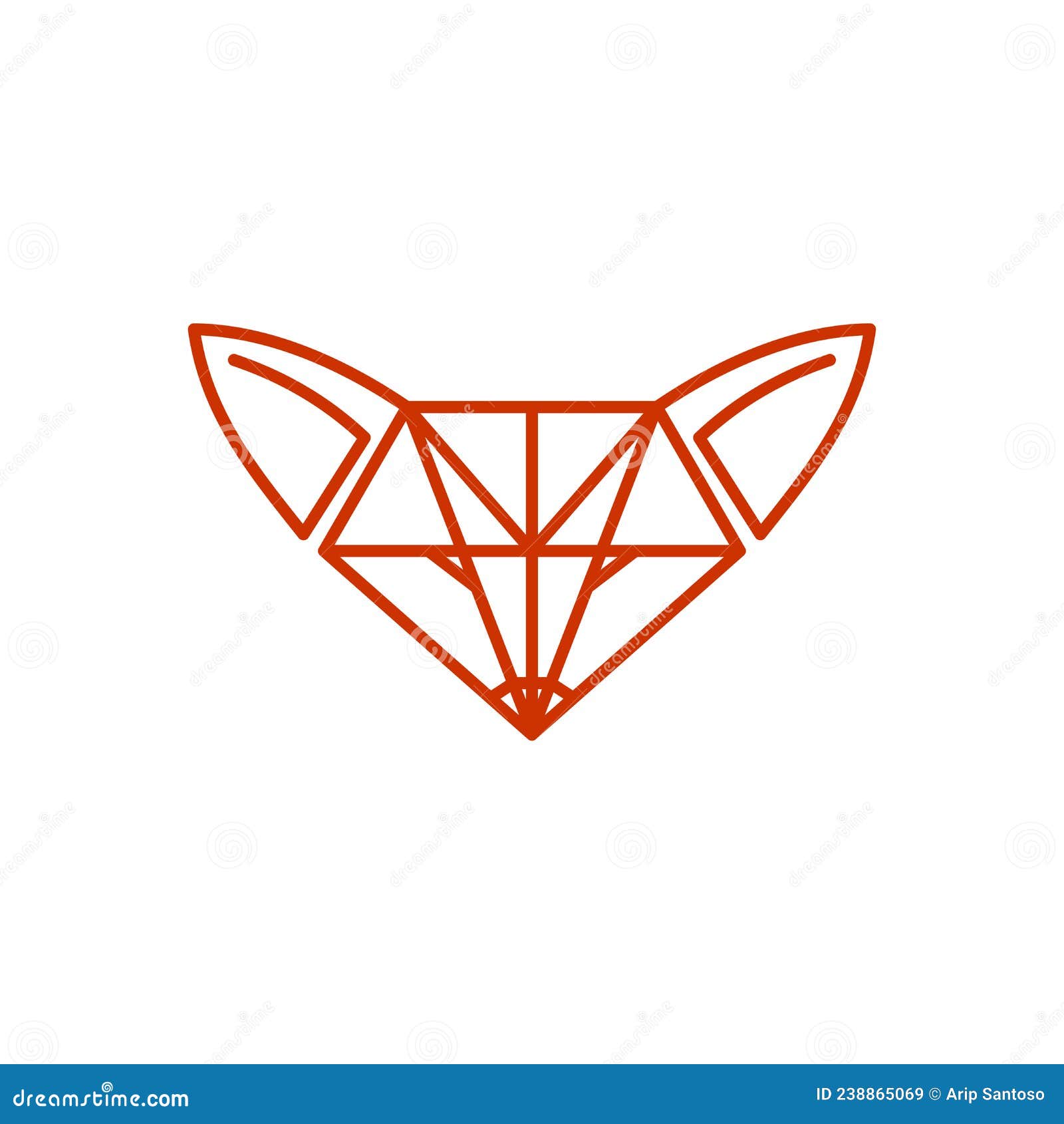 Fox Diamond Icon Illustration Brand Identity Stock Vector ...