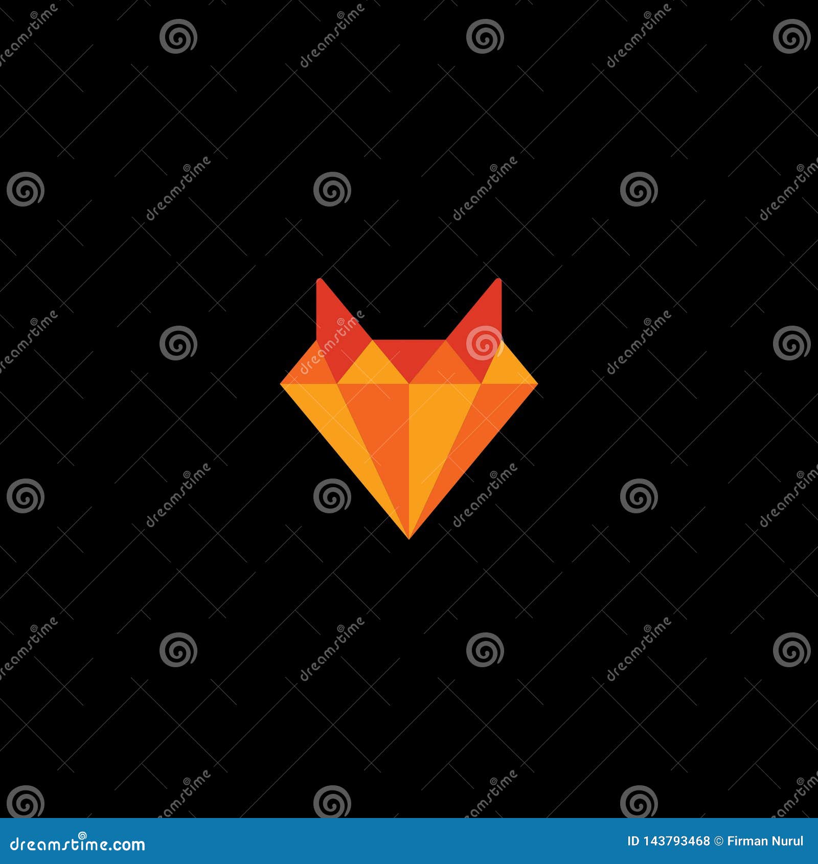 Fox Diamond Logo Template Vector Illustration de Vecteur - Illustration ...