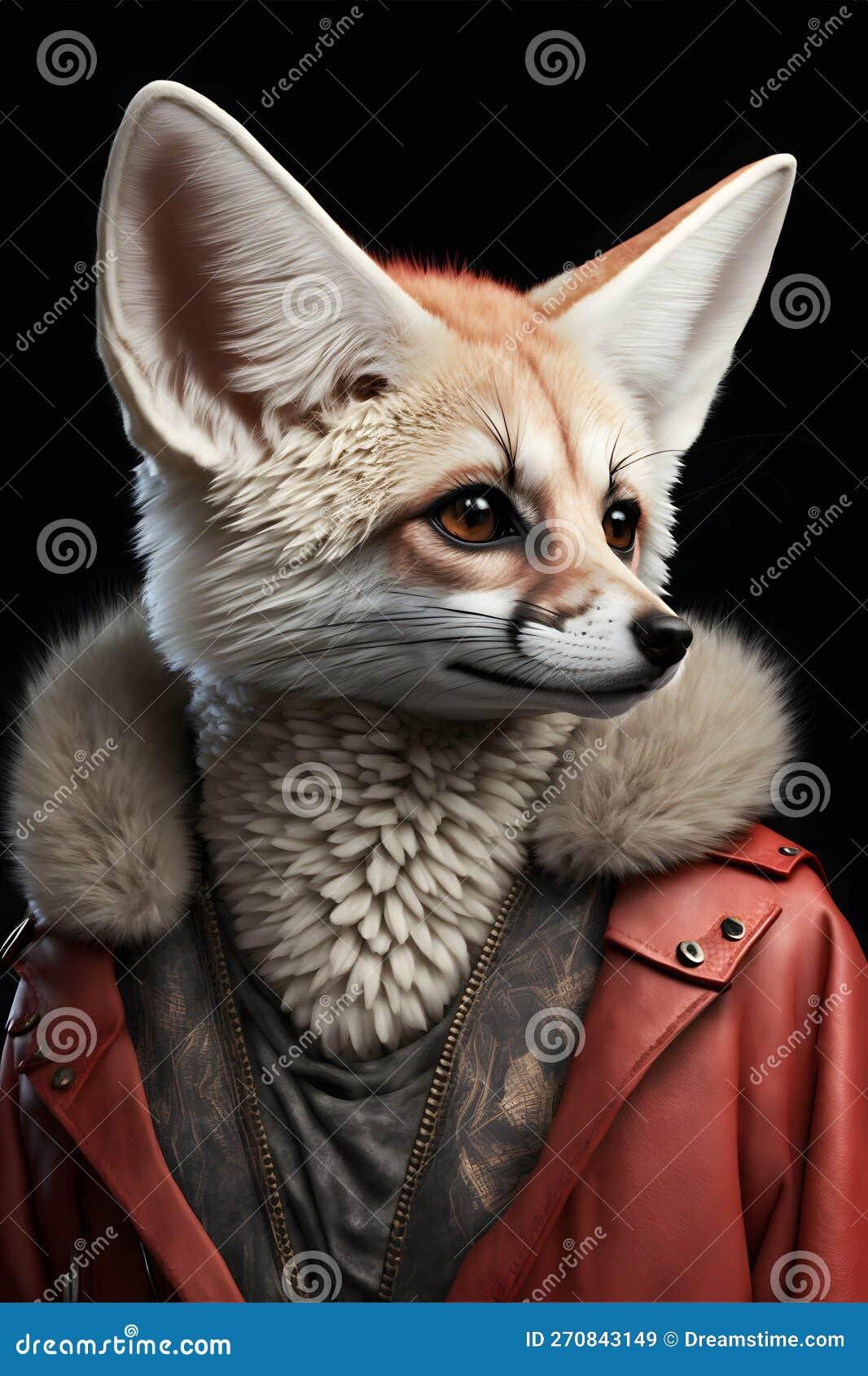 Fox Dressed As a Human Created with Generative AI Technology Stock ...