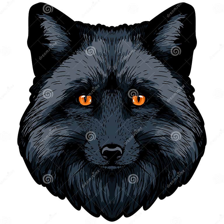 Fox Face Illustration. Wild. Forest. Vector Stock Vector - Illustration ...