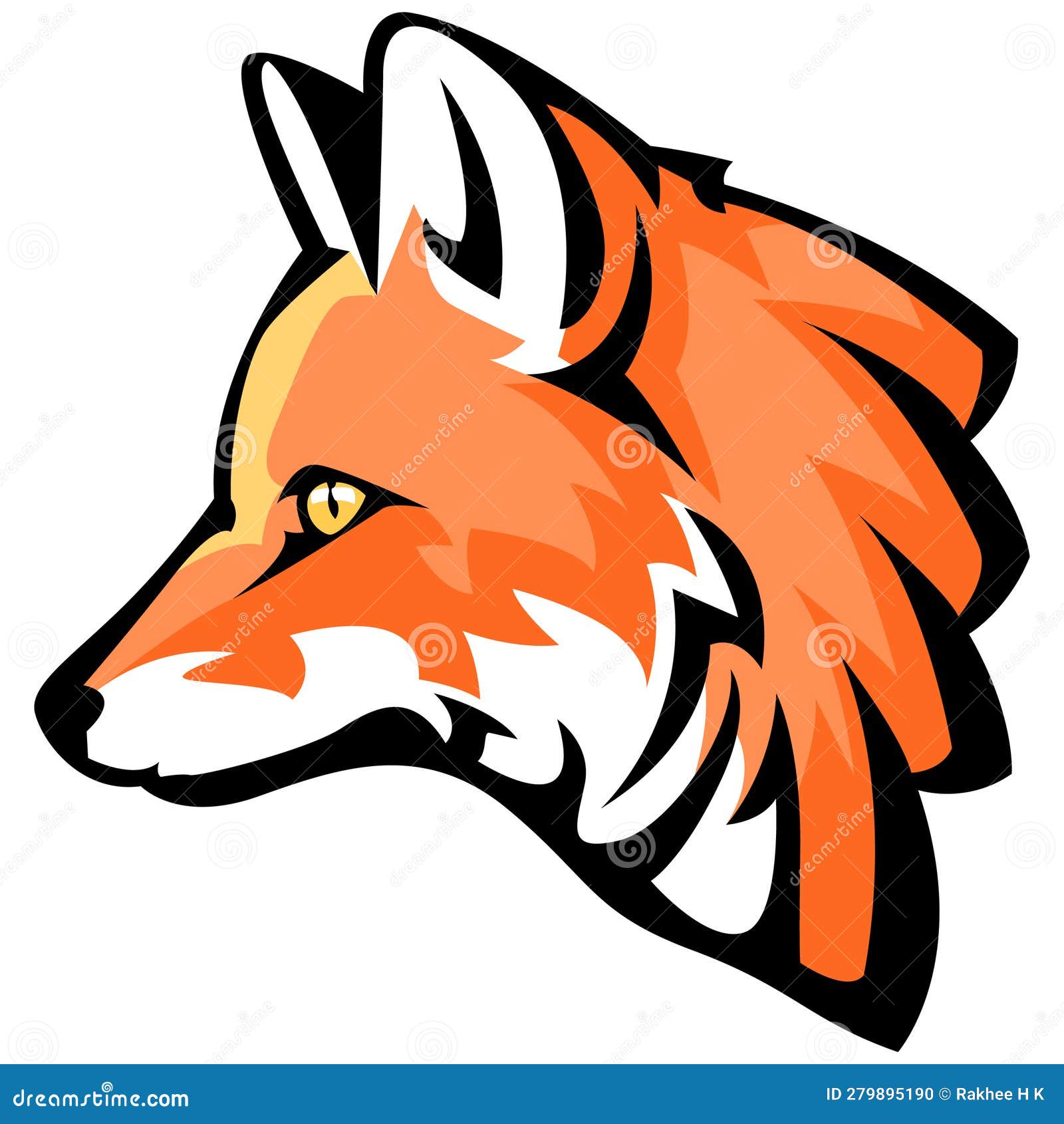 Fox Face Illustration. Wild. Forest. Vector Stock Vector - Illustration ...