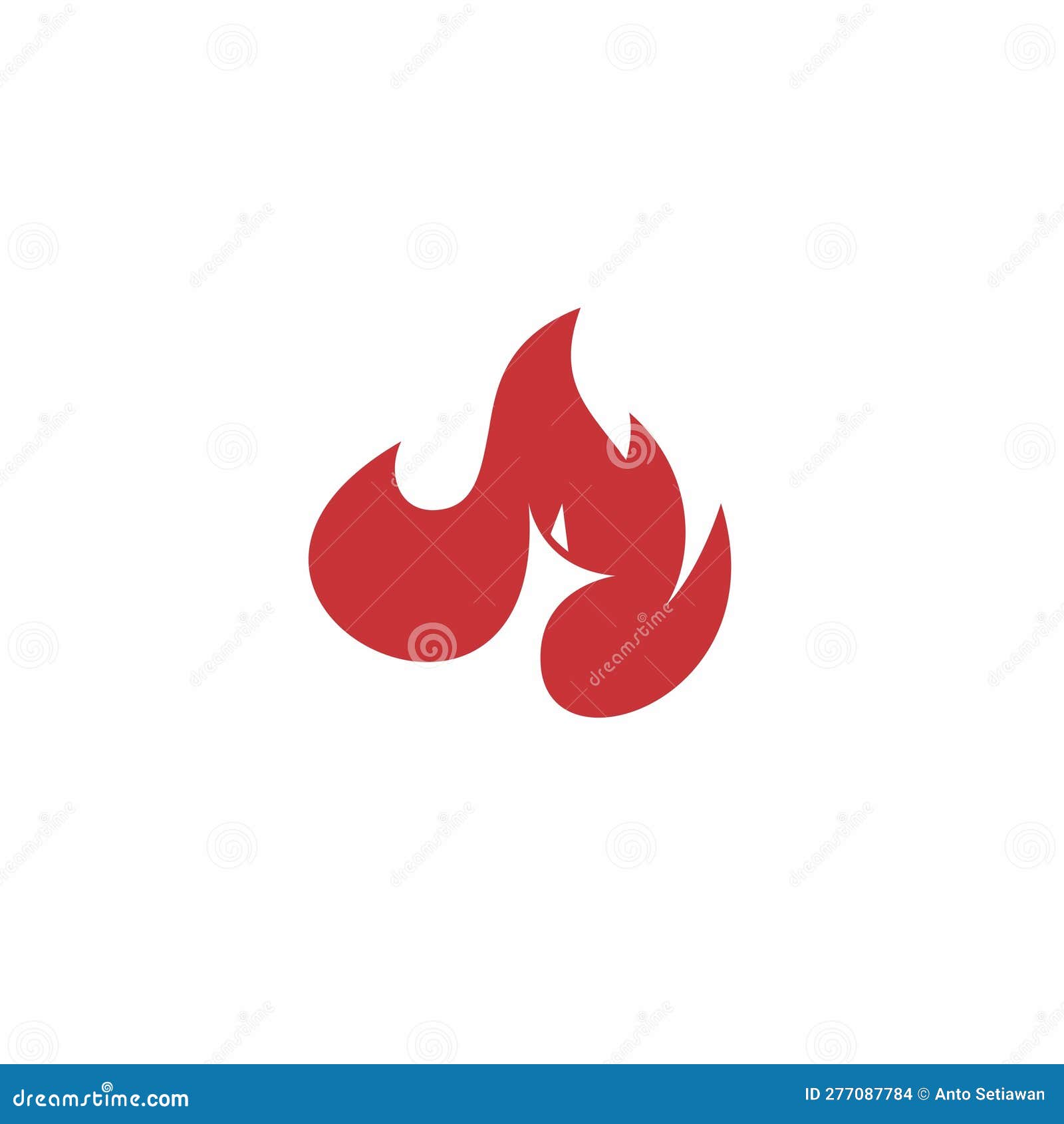 Fox Fire Logo Vector Illustration. Fox Icon Design Stock Vector ...