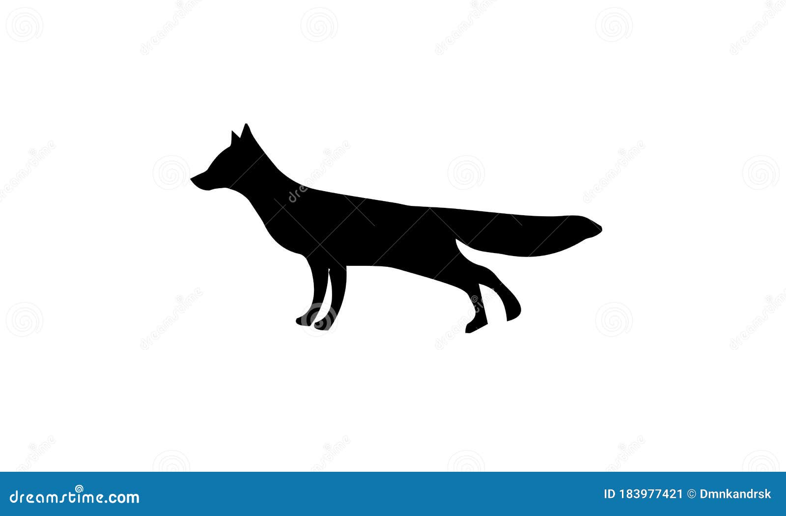 Fox Forest Animal Symbol Icon Illustration Stock Vector - Illustration ...