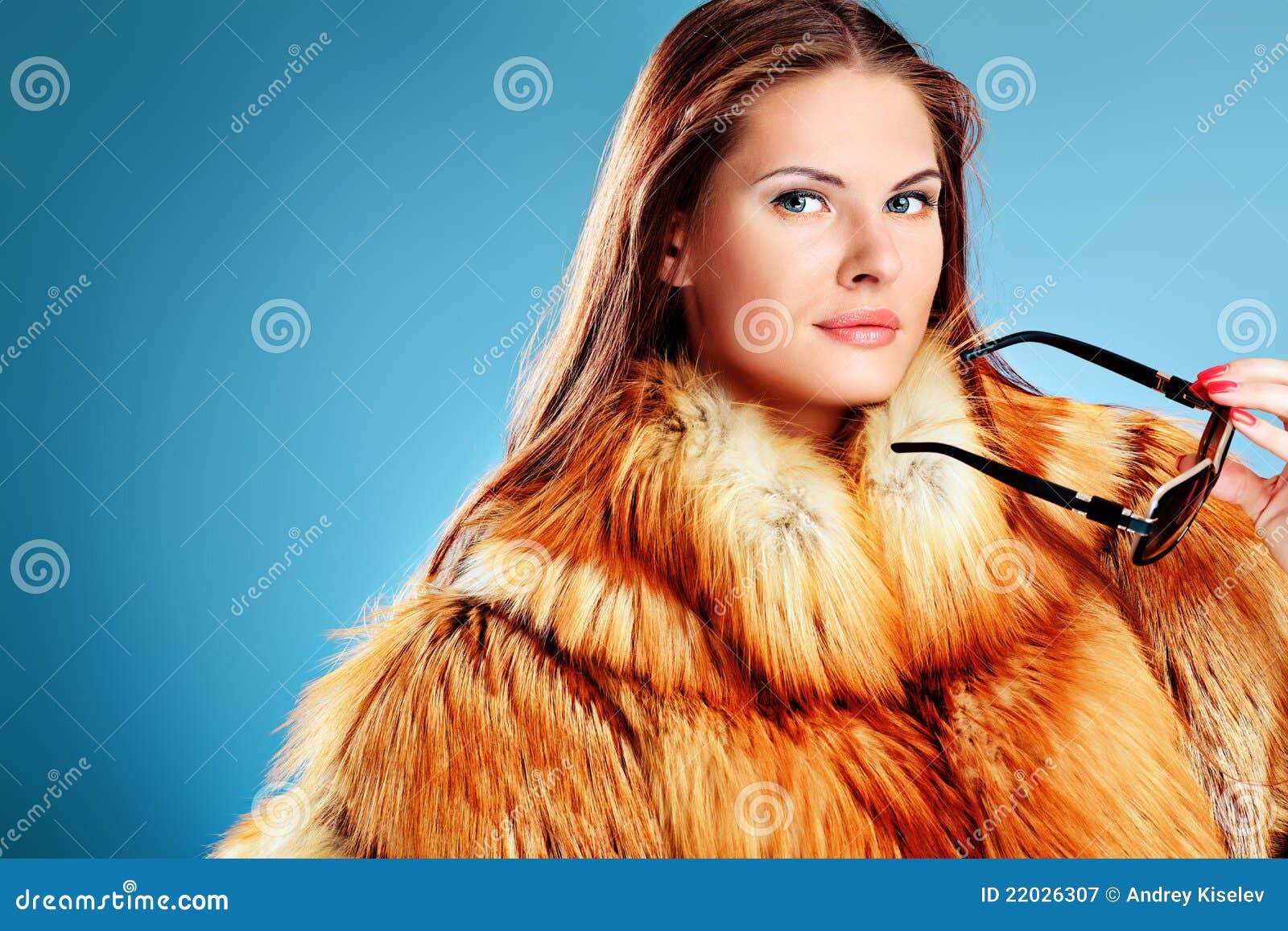 Fox fur stock image. Image of look, lady, model, face - 22026307