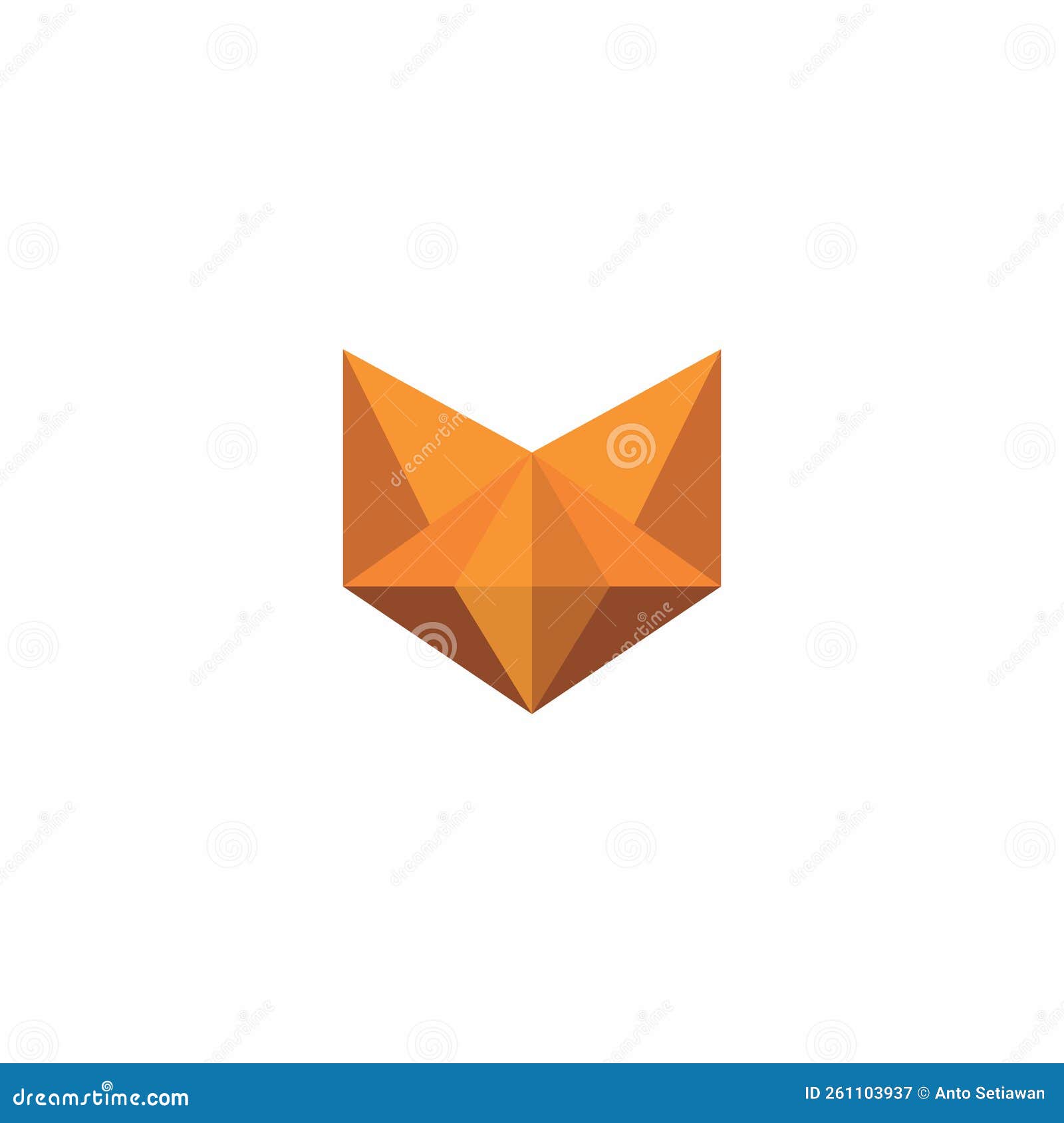 Fox Geometric Logo Design, Fox Abstract Vector Stock Vector ...