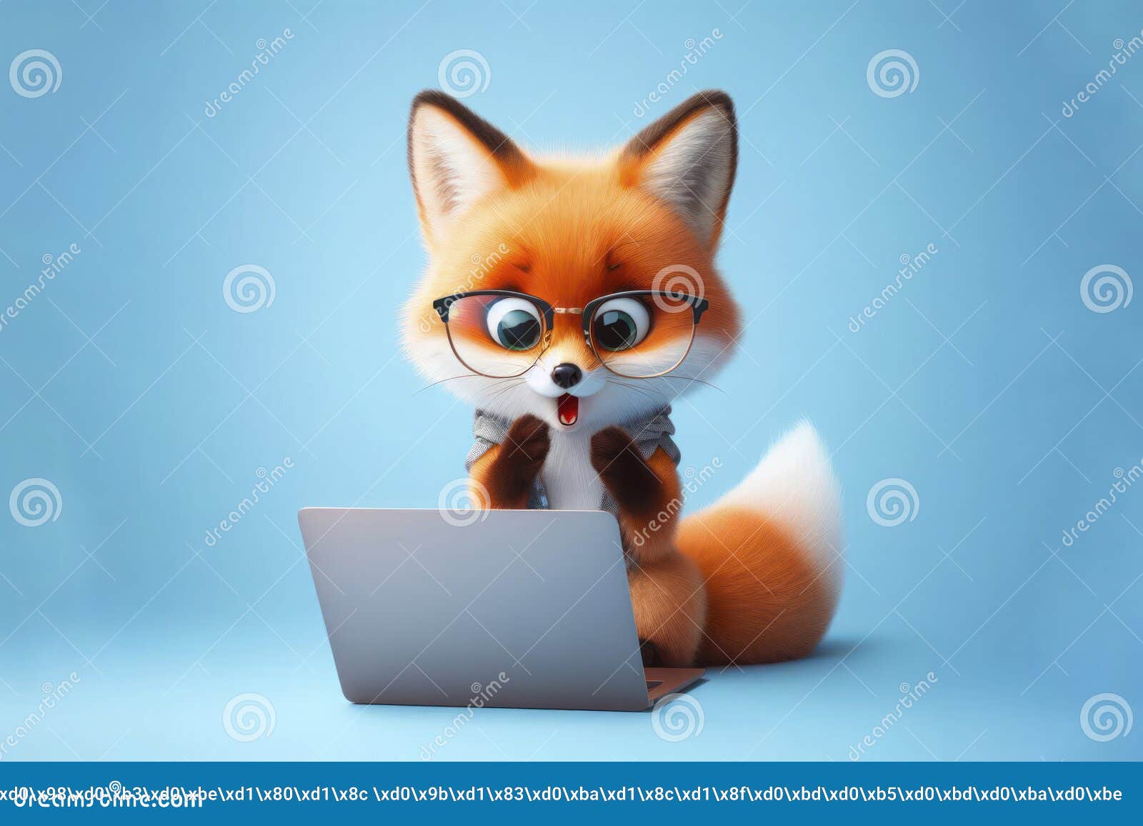 A Fox with Glasses and a Surprised Look on Her Face is Looking at a ...