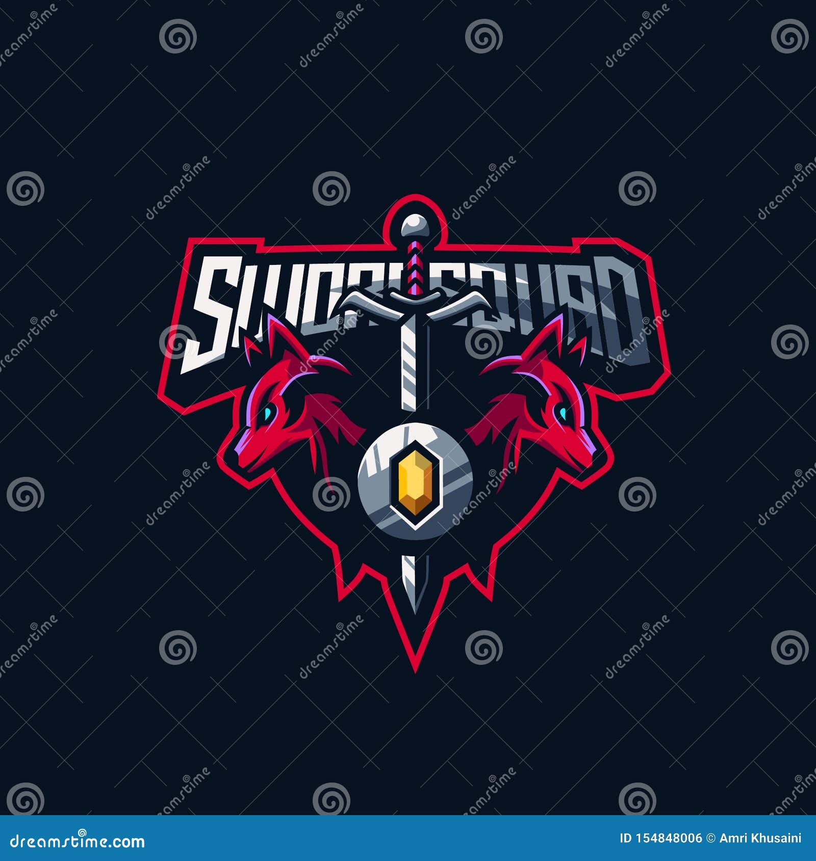 Sword Squad Premium Illustration Stock Illustration - Illustration of ...