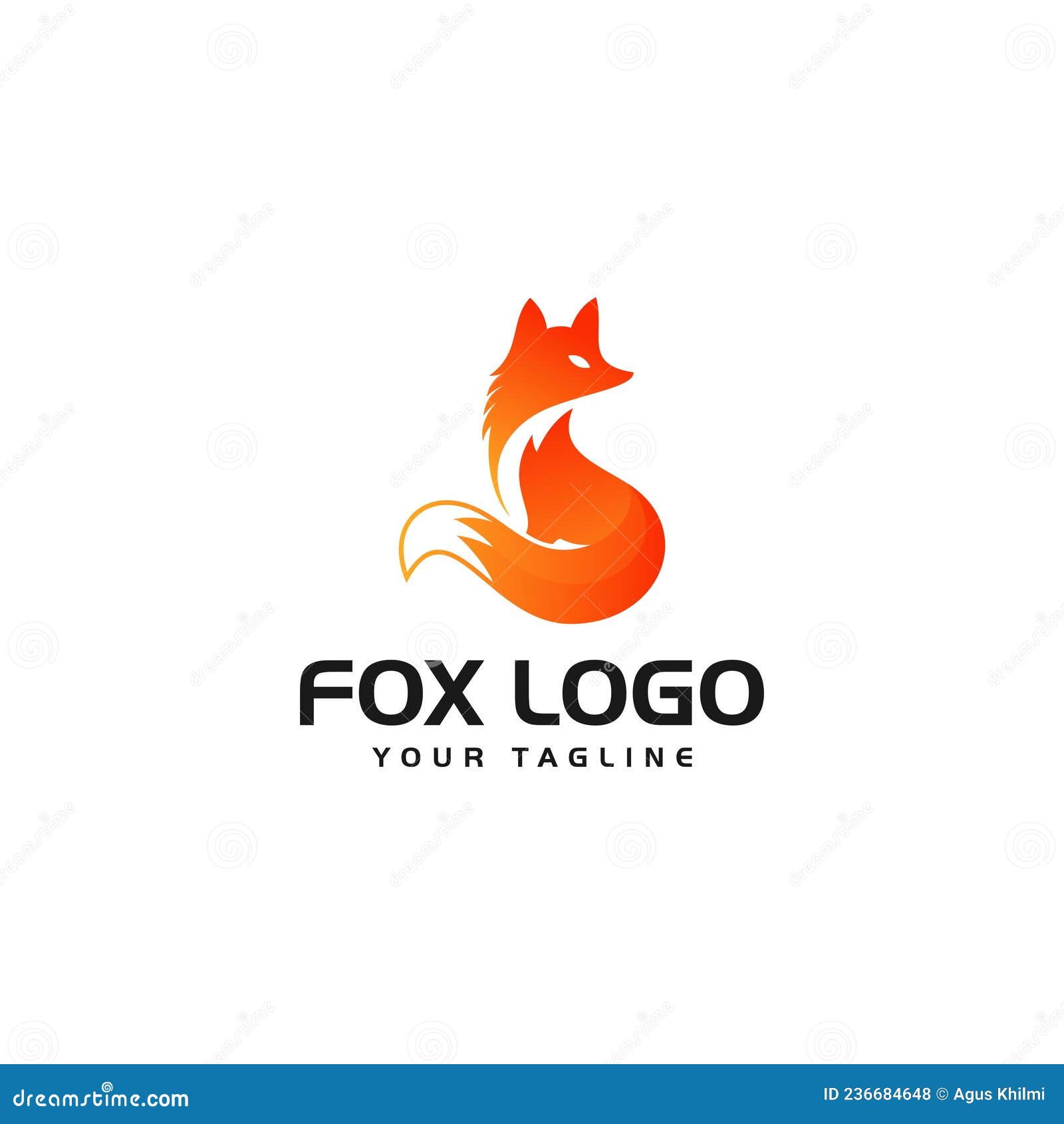 Modern Fox Gradient Logo Design Stock Vector - Illustration of logotype ...