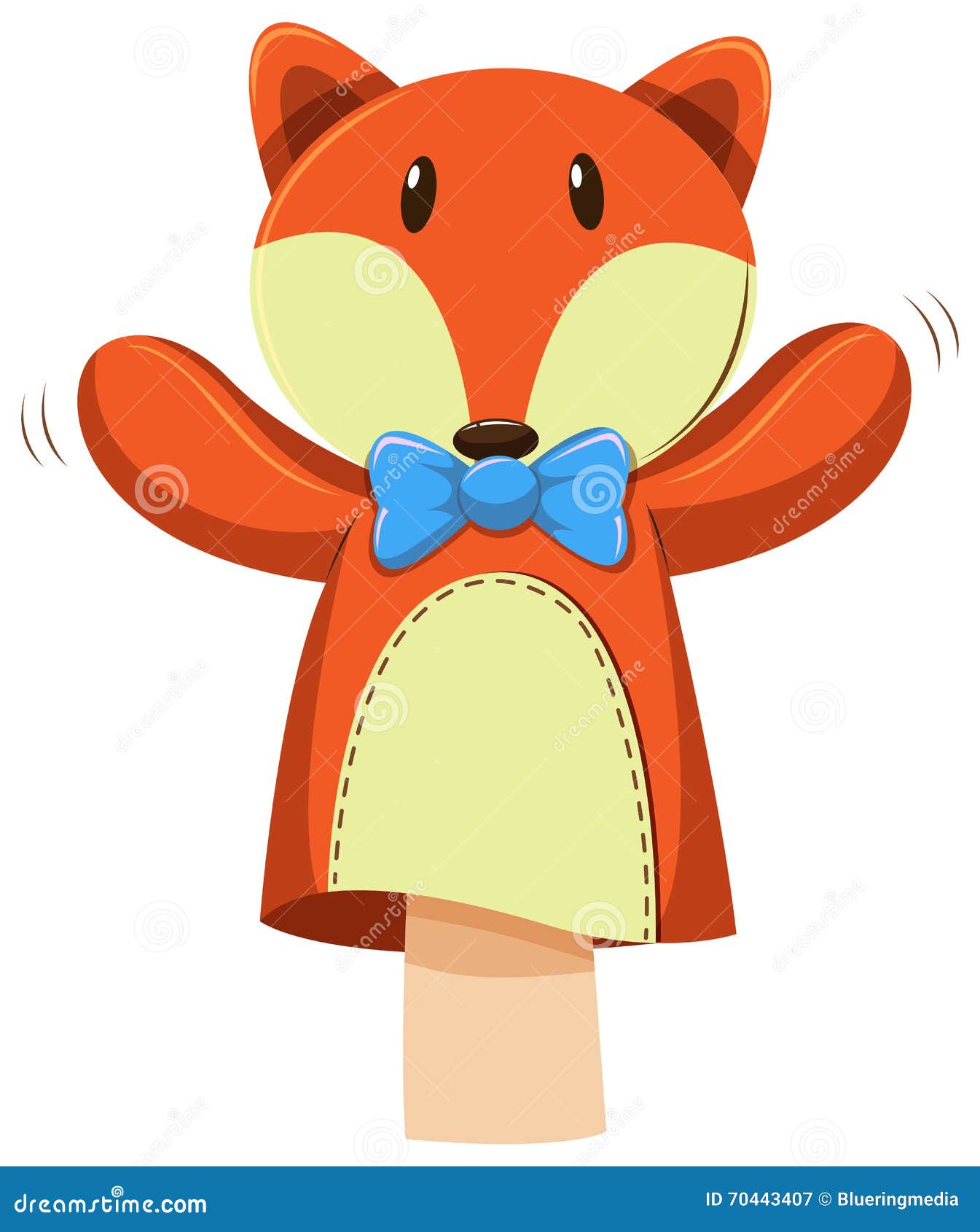 Hand With Puppet Cartoon Vector | CartoonDealer.com #60790173