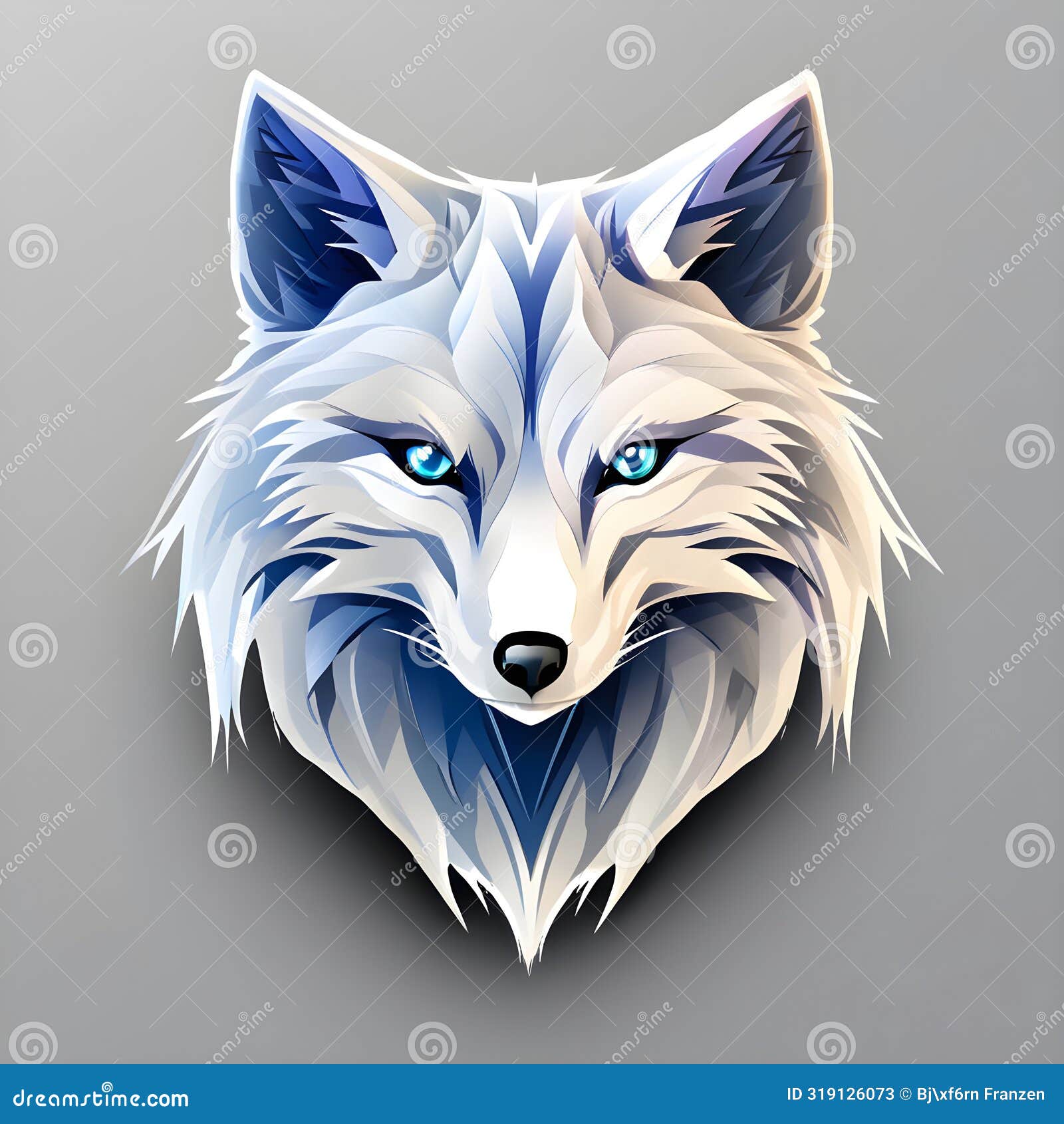 Ice Fox Logo stock illustration. Illustration of adaptability - 319126073