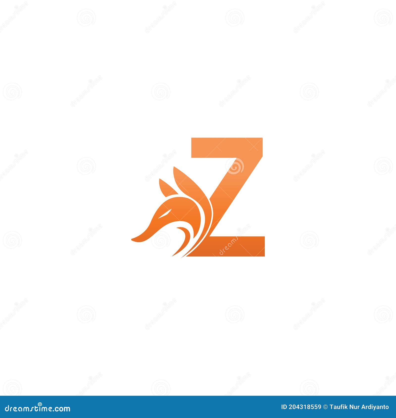 Fox Head Icon Combination with Letter Z Logo Icon Design Stock Vector ...
