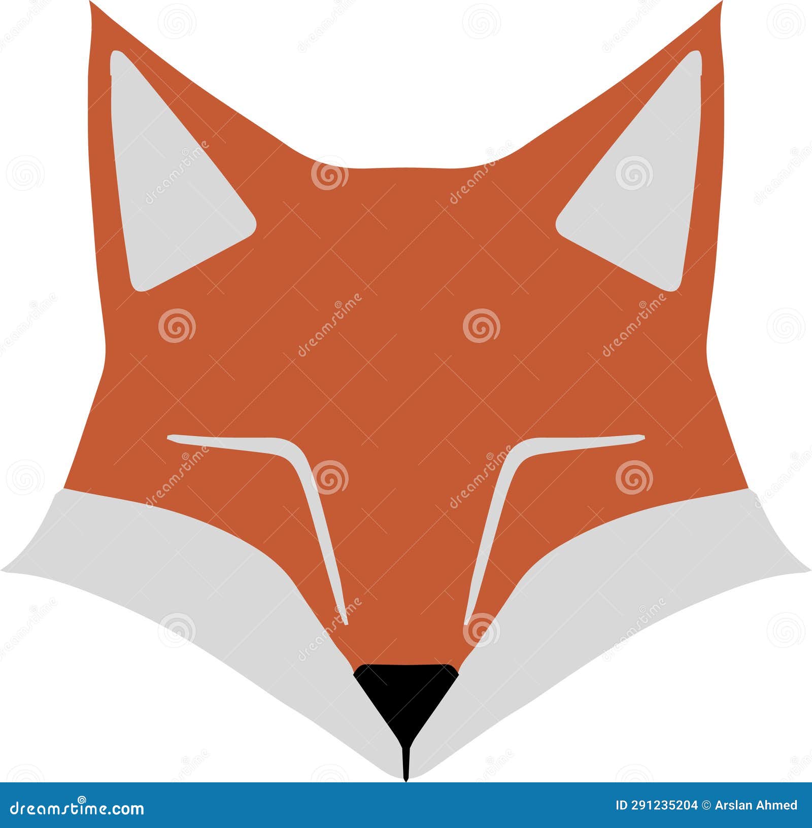 Fox Head Icon Logo Symbol stock illustration. Illustration of powerlogo ...