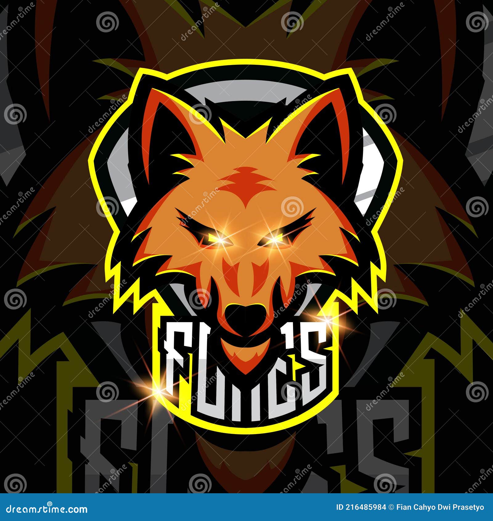 Fox Head Logo for Sport or Esport Team Stock Illustration ...
