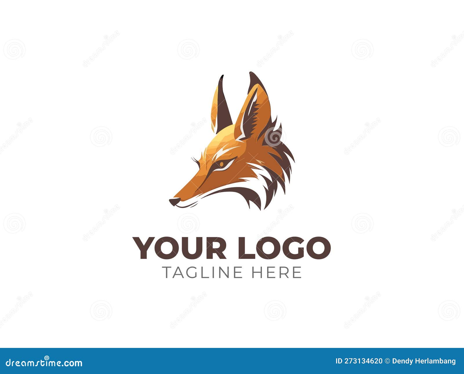 Fox Head Logo Vector for Bold Branding Stock Vector - Illustration of ...