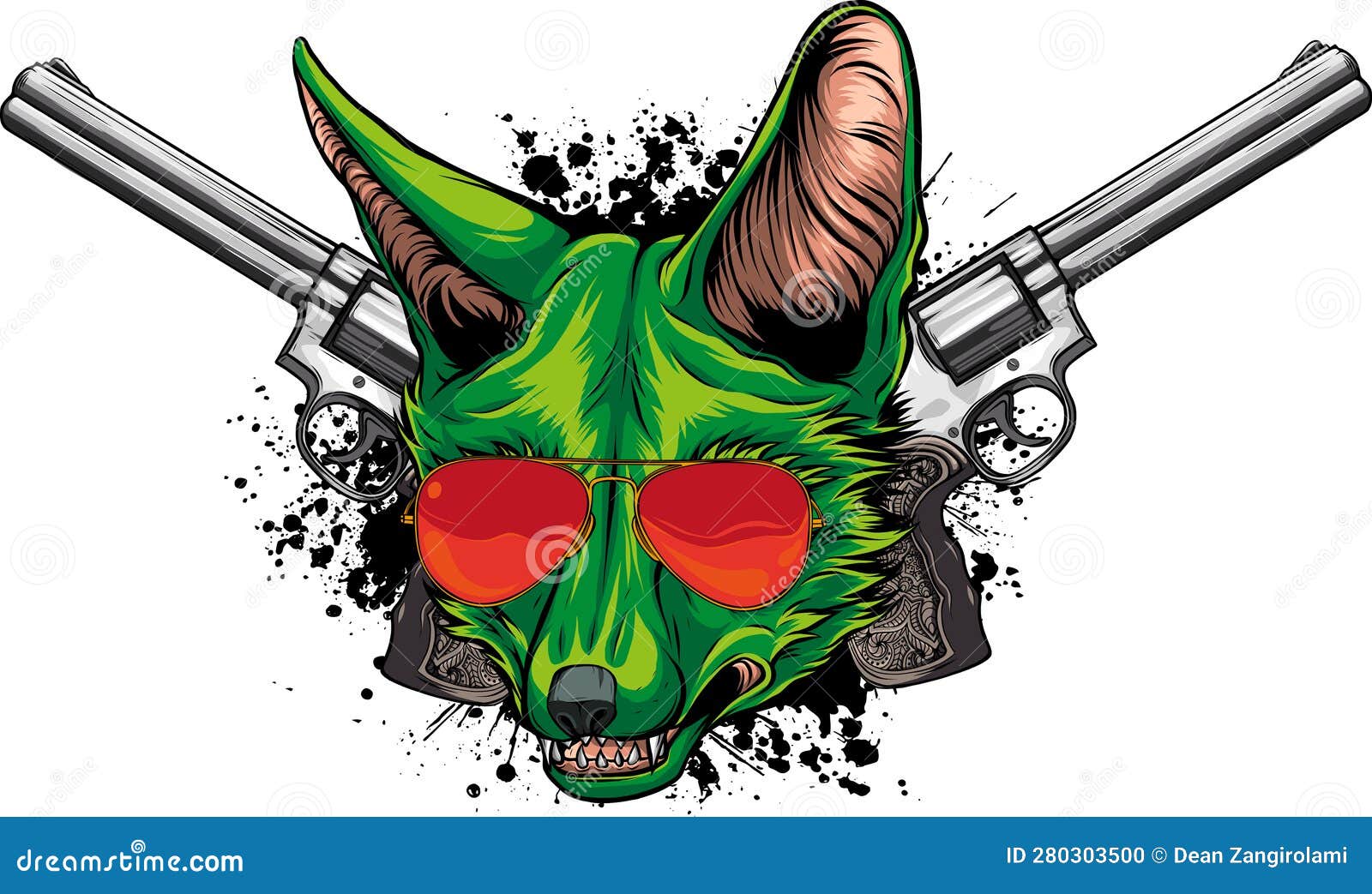 Fox Head Mascot Vector Illustration Design Art Stock Vector ...