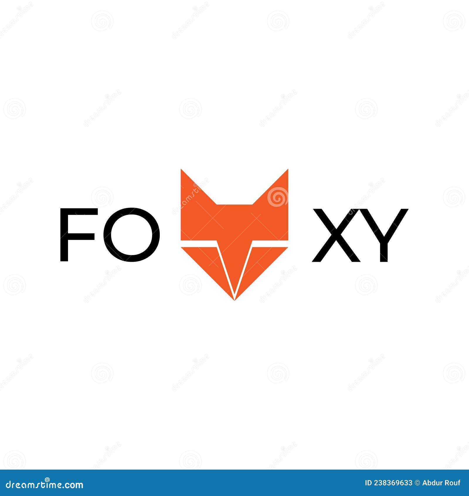 Simple Modern Fox Logo Design Stock Vector - Illustration of brand ...