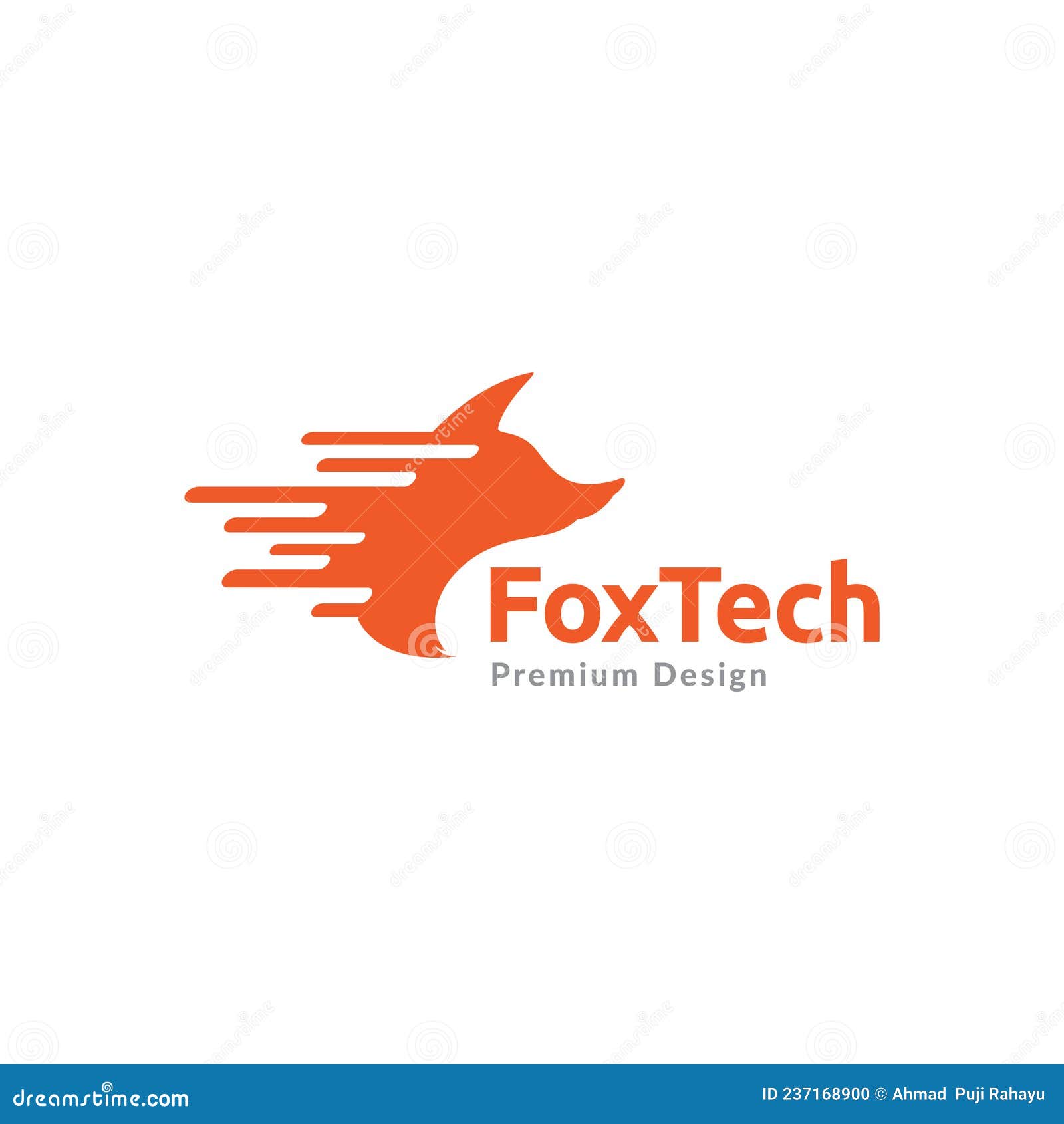 Fox Head Speed Tech Logo Design Vector Graphic Symbol Icon Sign ...