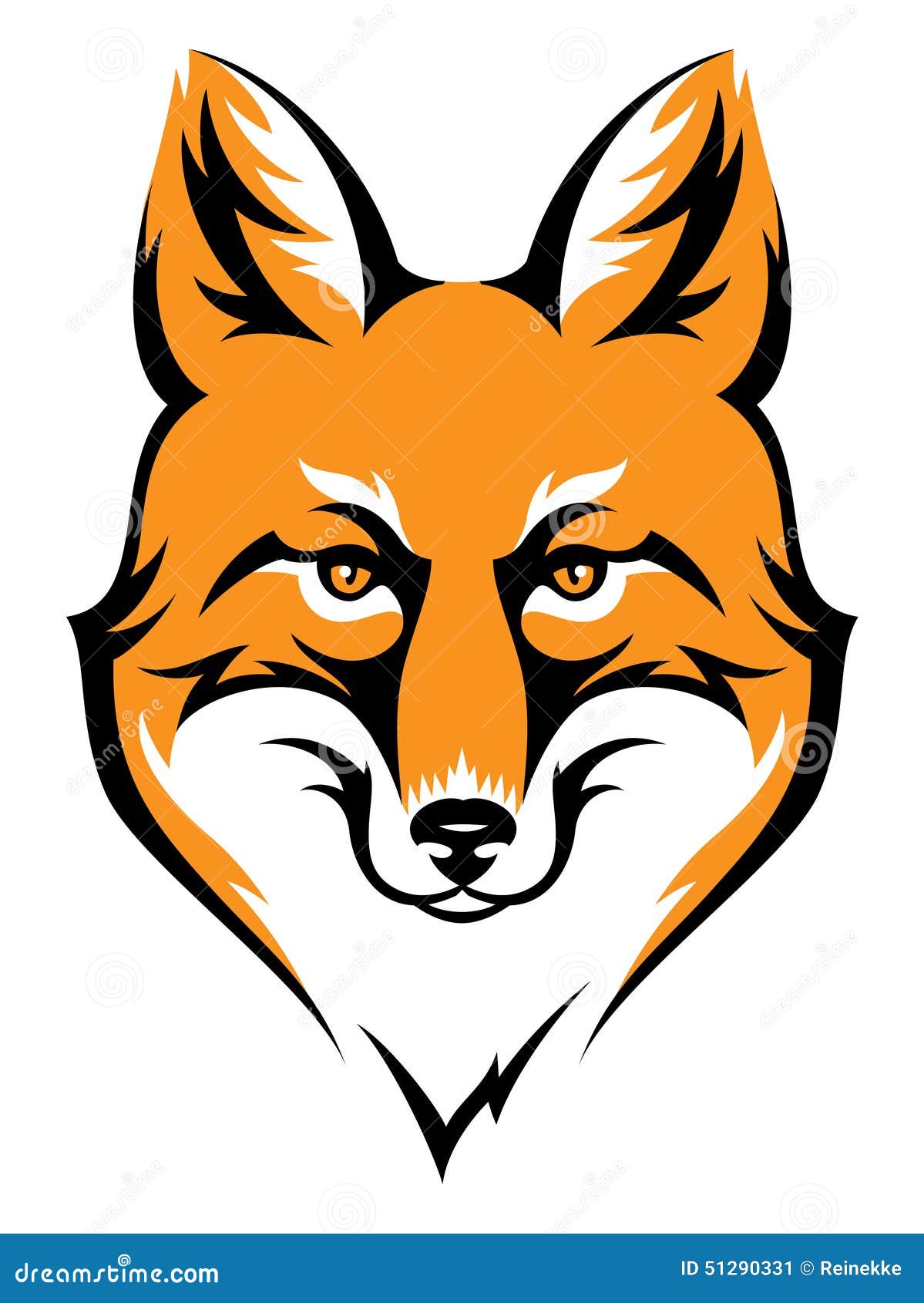Fox head stock vector. Illustration of mascot, nature - 51290331 Fox head stock vector. Illustration of mascot, nature - 51290331