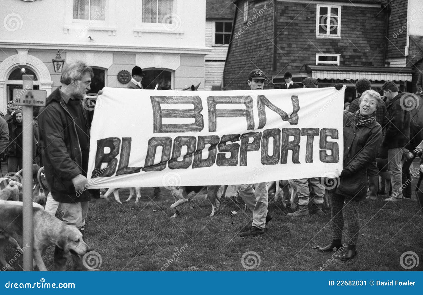 Fox Hunting Protest, England Editorial Photo - Image of england, people ...