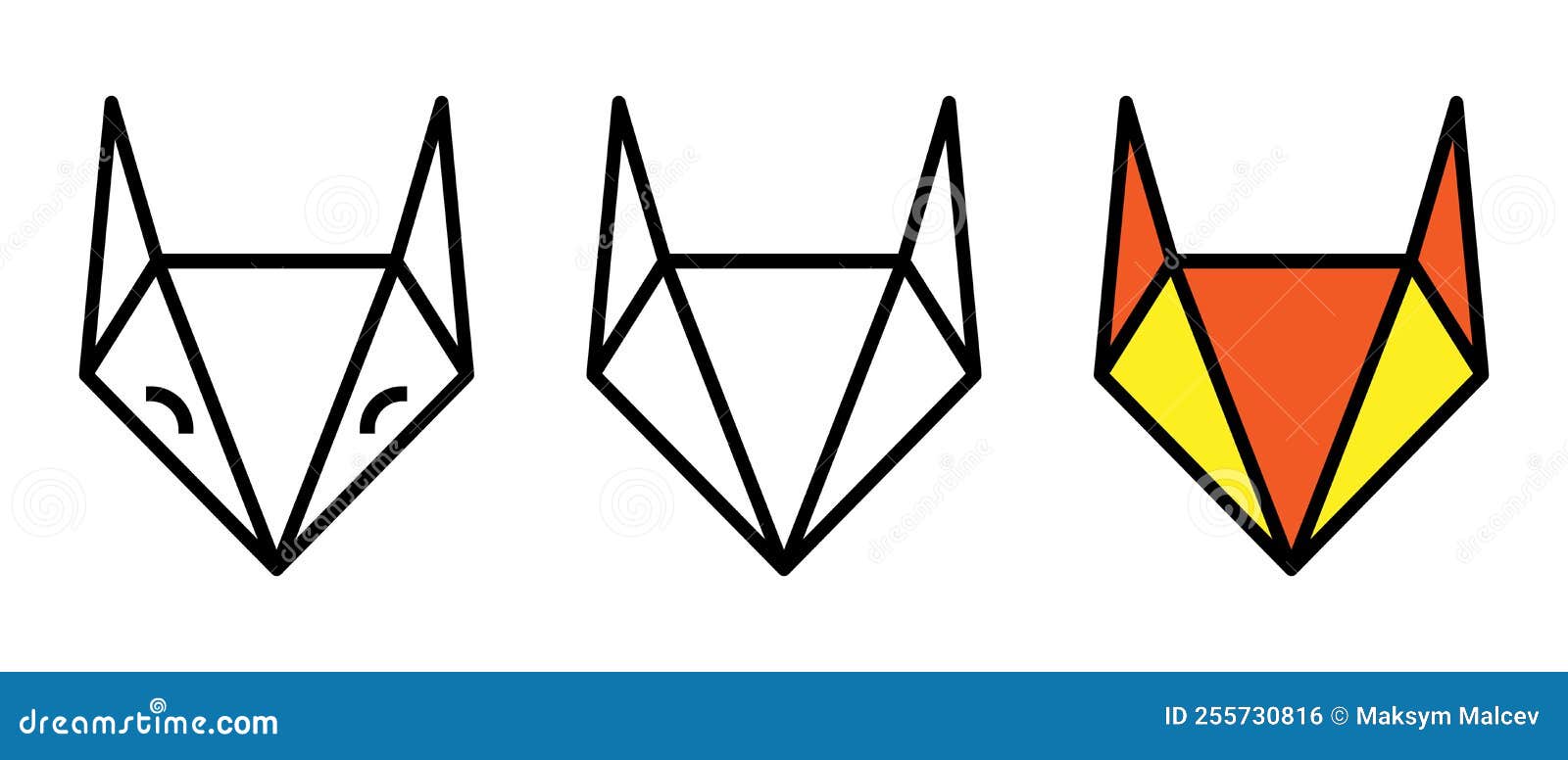 Fox Icon or Logo. Abstract Vector Illustration Isolated Stock Vector ...