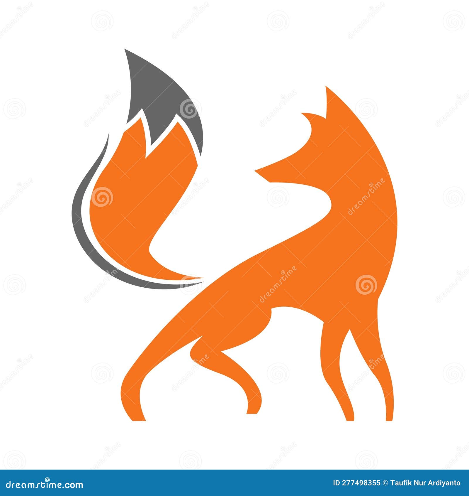 Fox icon logo design stock vector. Illustration of orange - 277498355