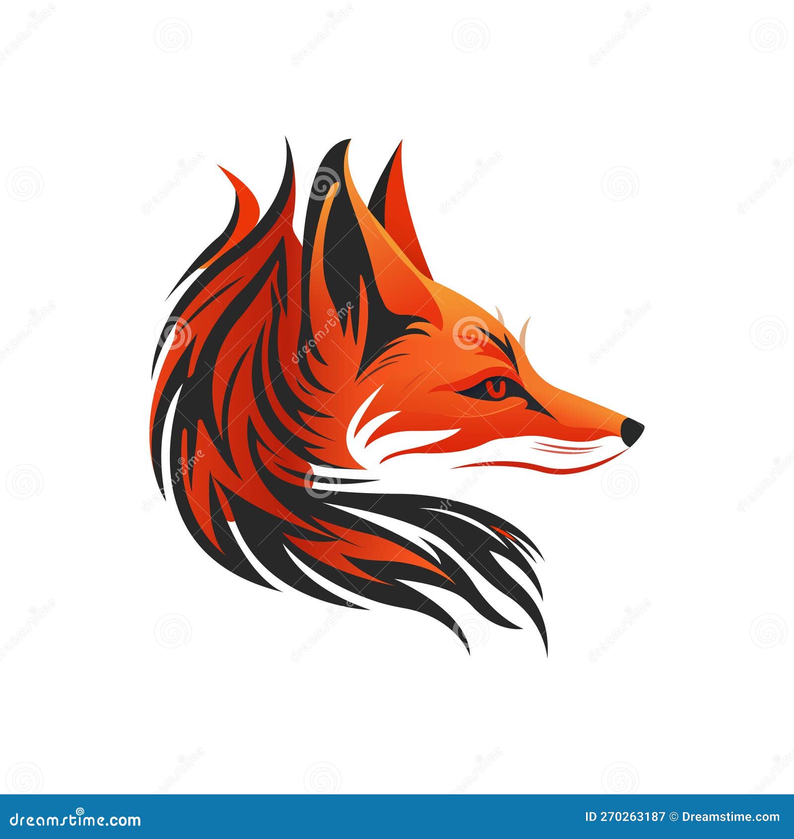 Fox Logo Design Creative Fox Head Logo Vector Illustration Stock Vector ...