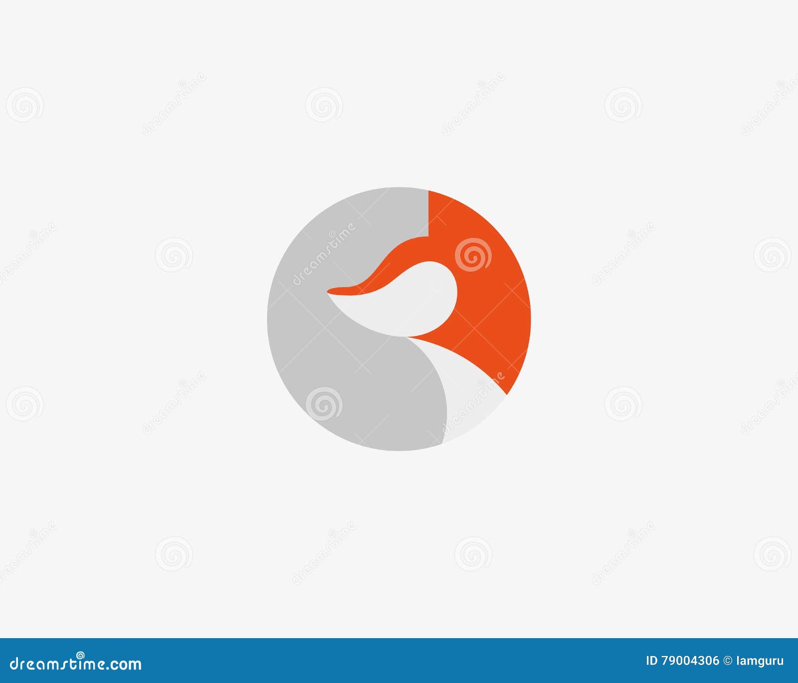 Fox Logo Design. Round Foxy Vector Illustration Logotype. Stock Vector ...
