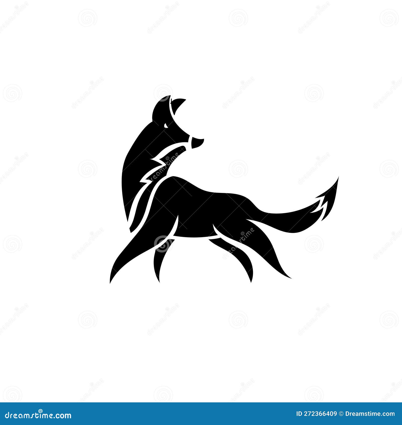 Fox Logo Icon Vector Illustration Side Profile Stock Vector ...