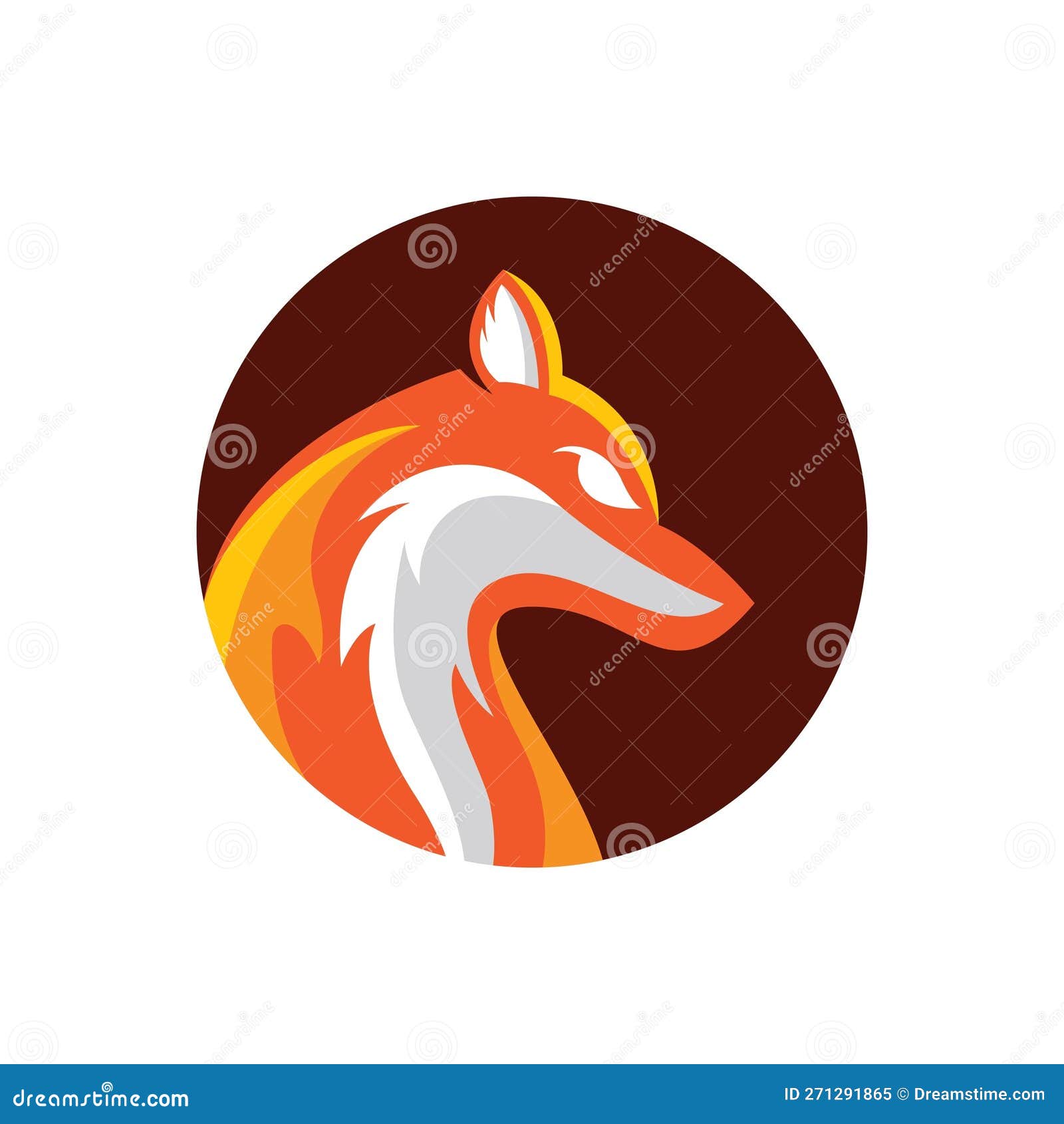Fox Logo Images Illustration Stock Vector - Illustration of silhouette ...