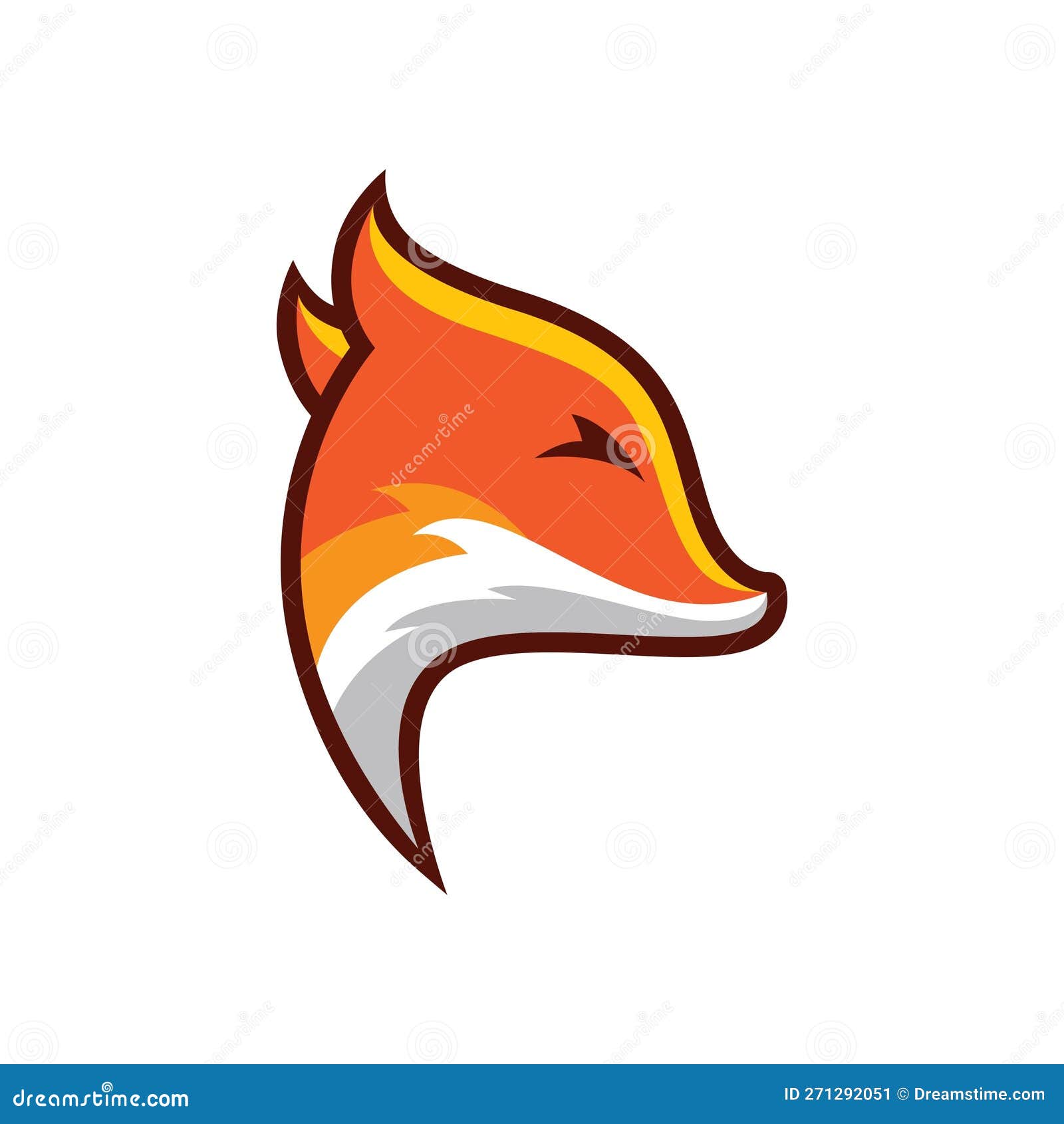 Fox Logo Images Illustration Stock Vector - Illustration of silhouette ...