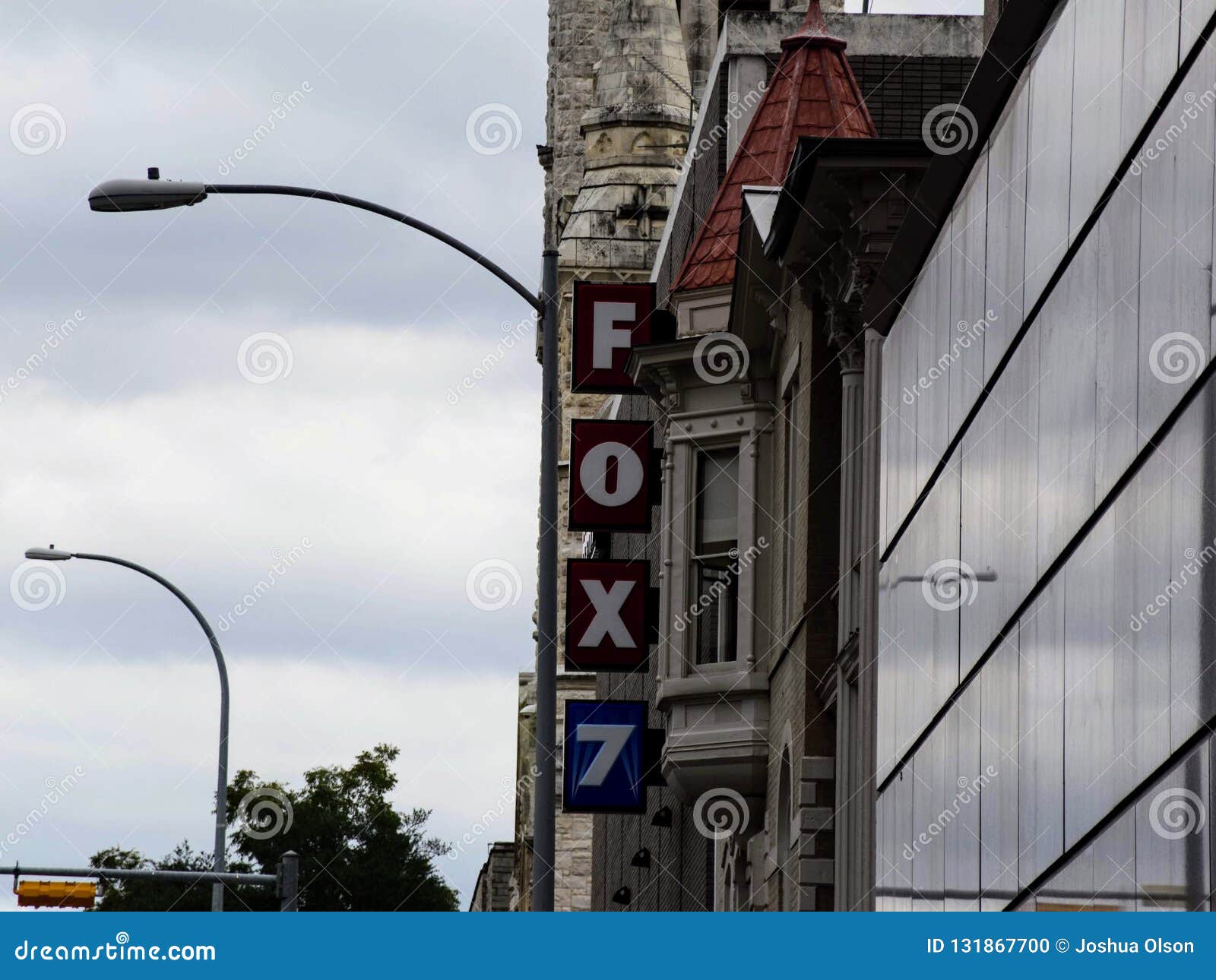 Fox 7 Logo on the Side of a Building Editorial Image - Image of ...