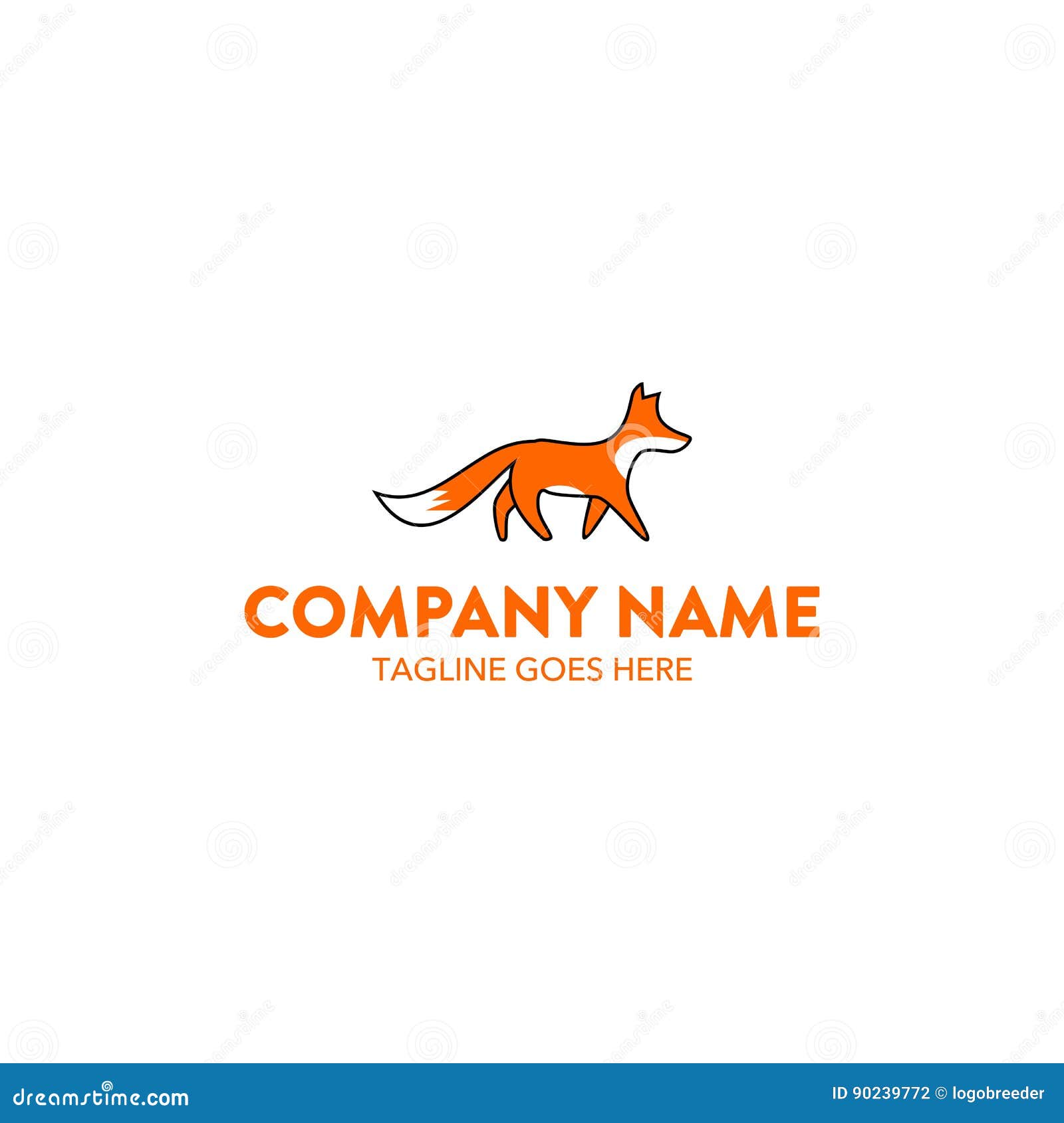 Fox Logo stock vector. Illustration of face, creative - 90239772