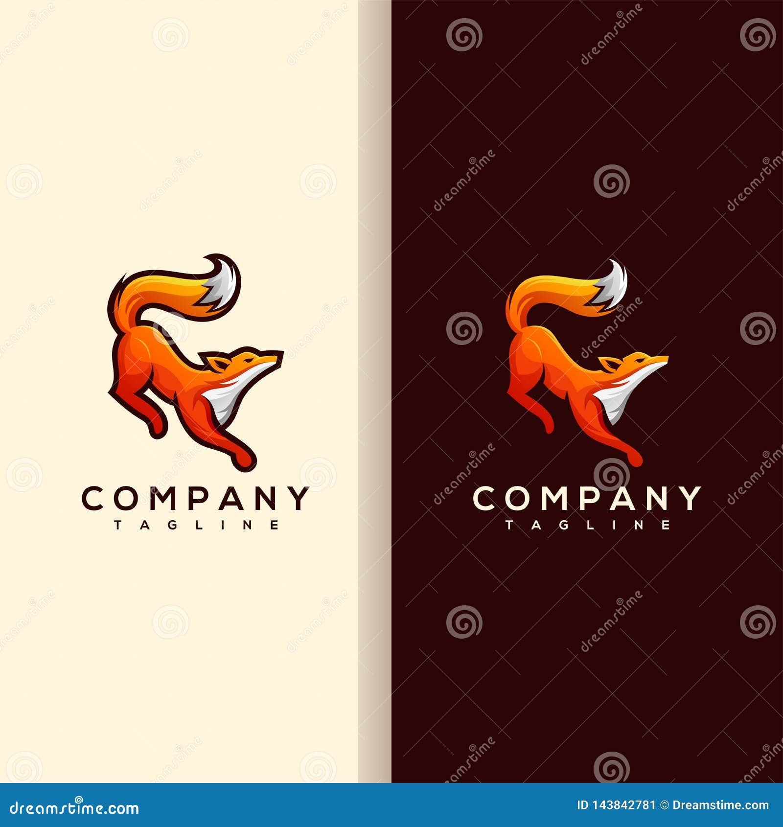 Fox logo stock vector. Illustration of modern, isolated - 143842781
