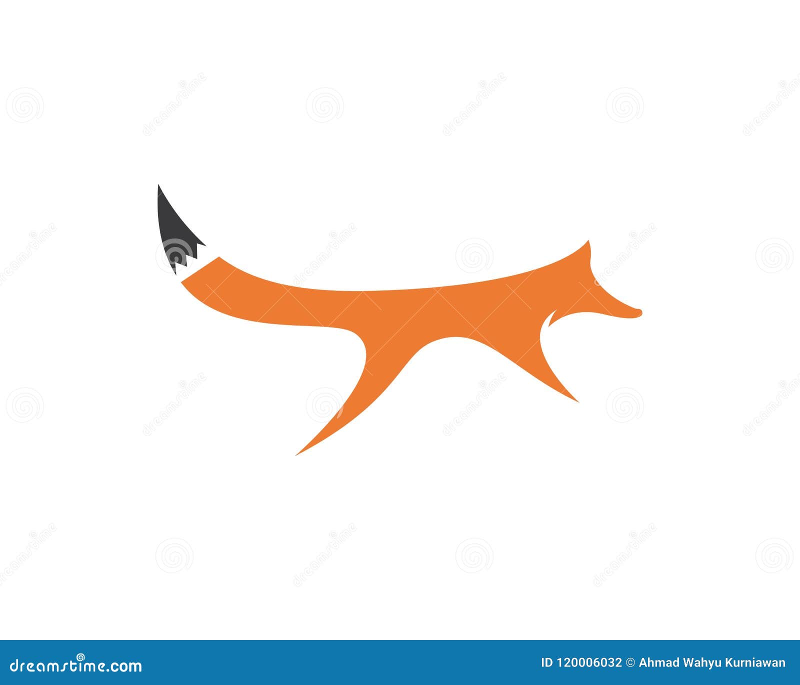 Fox logo vector stock vector. Illustration of geometric - 120006032